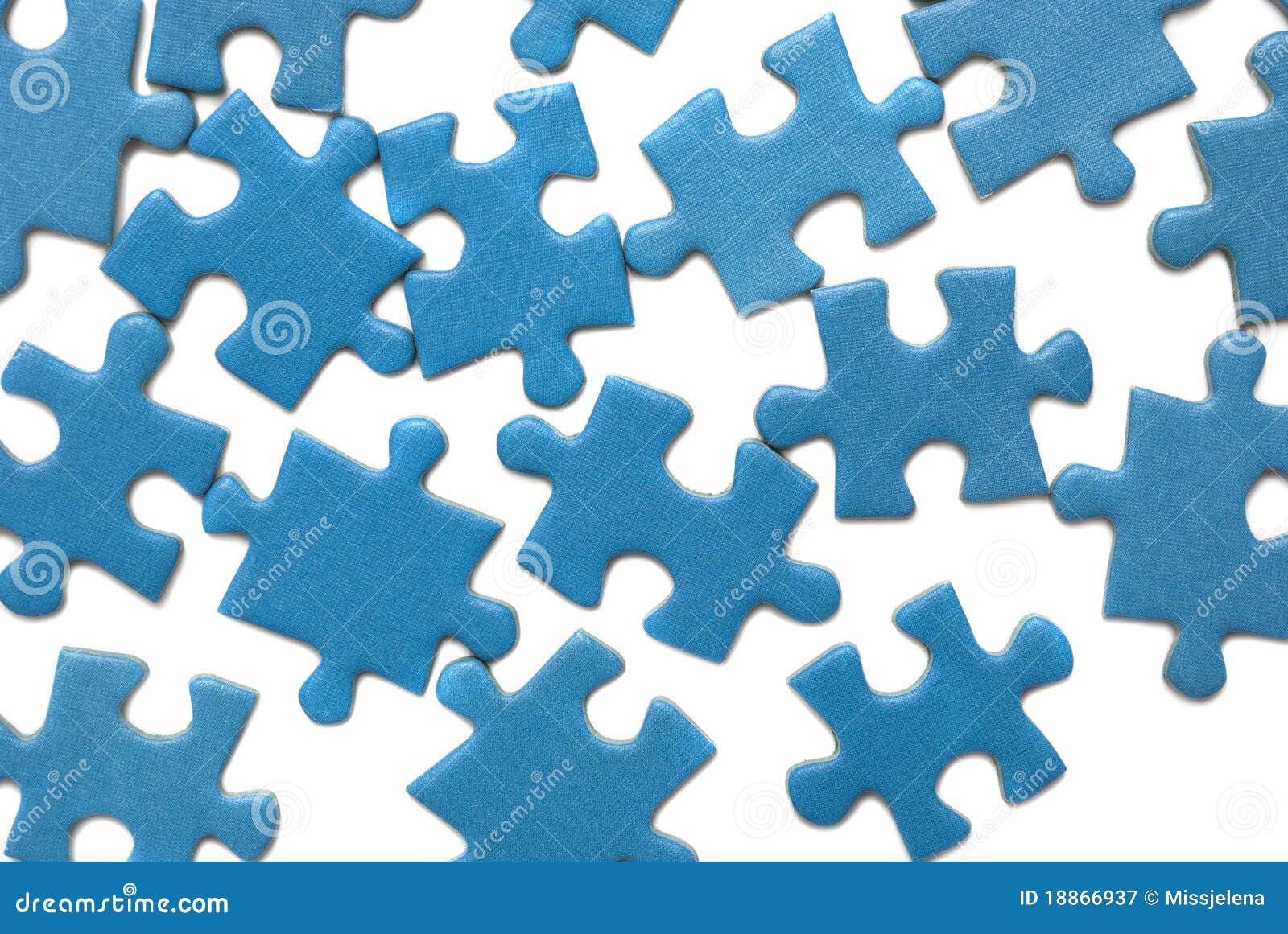 Blue puzzle stock image. Image of concept, materials - 18866937