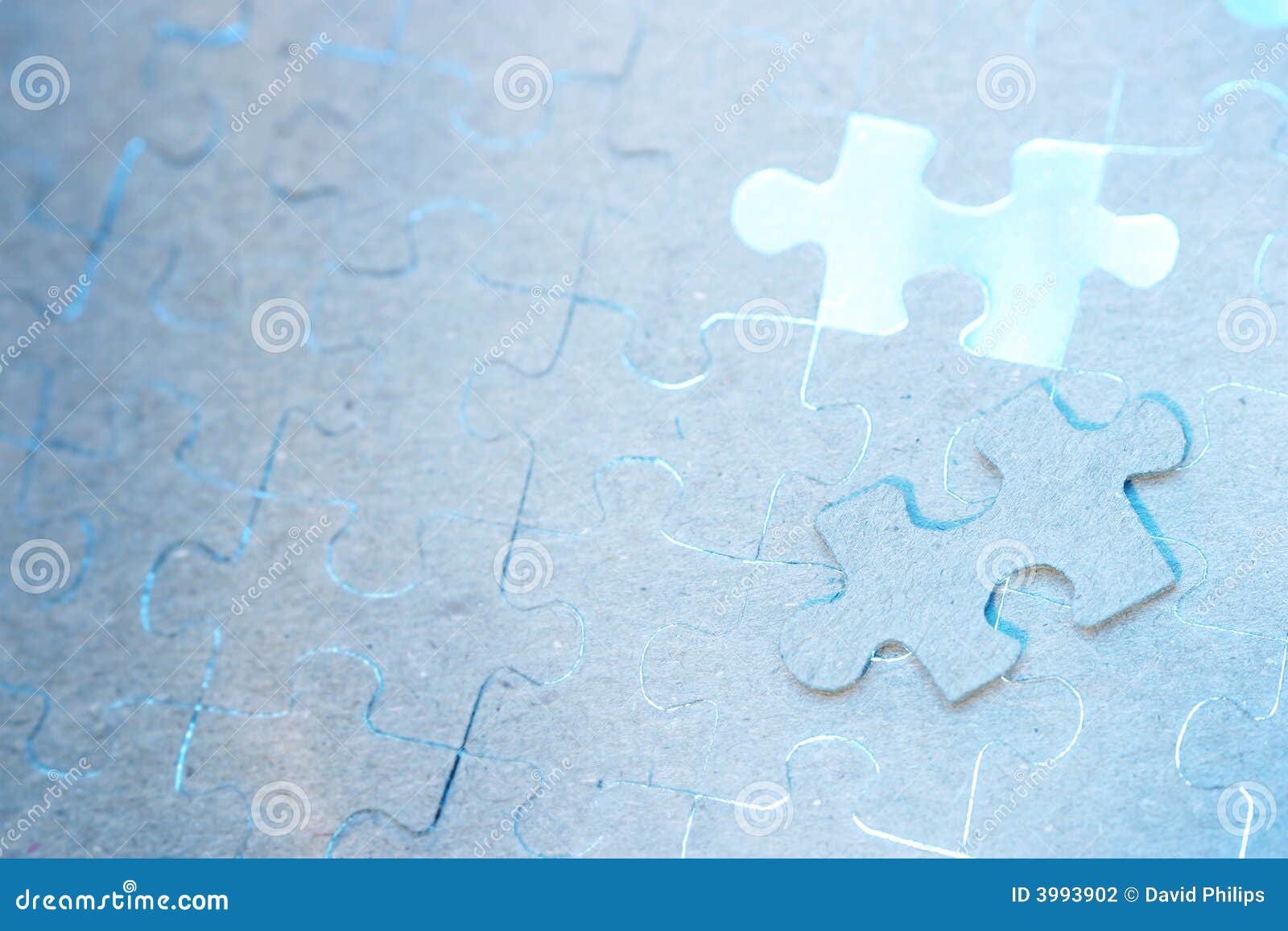 Blue Puzzle stock photo. Image of games, clean, missing - 3993902