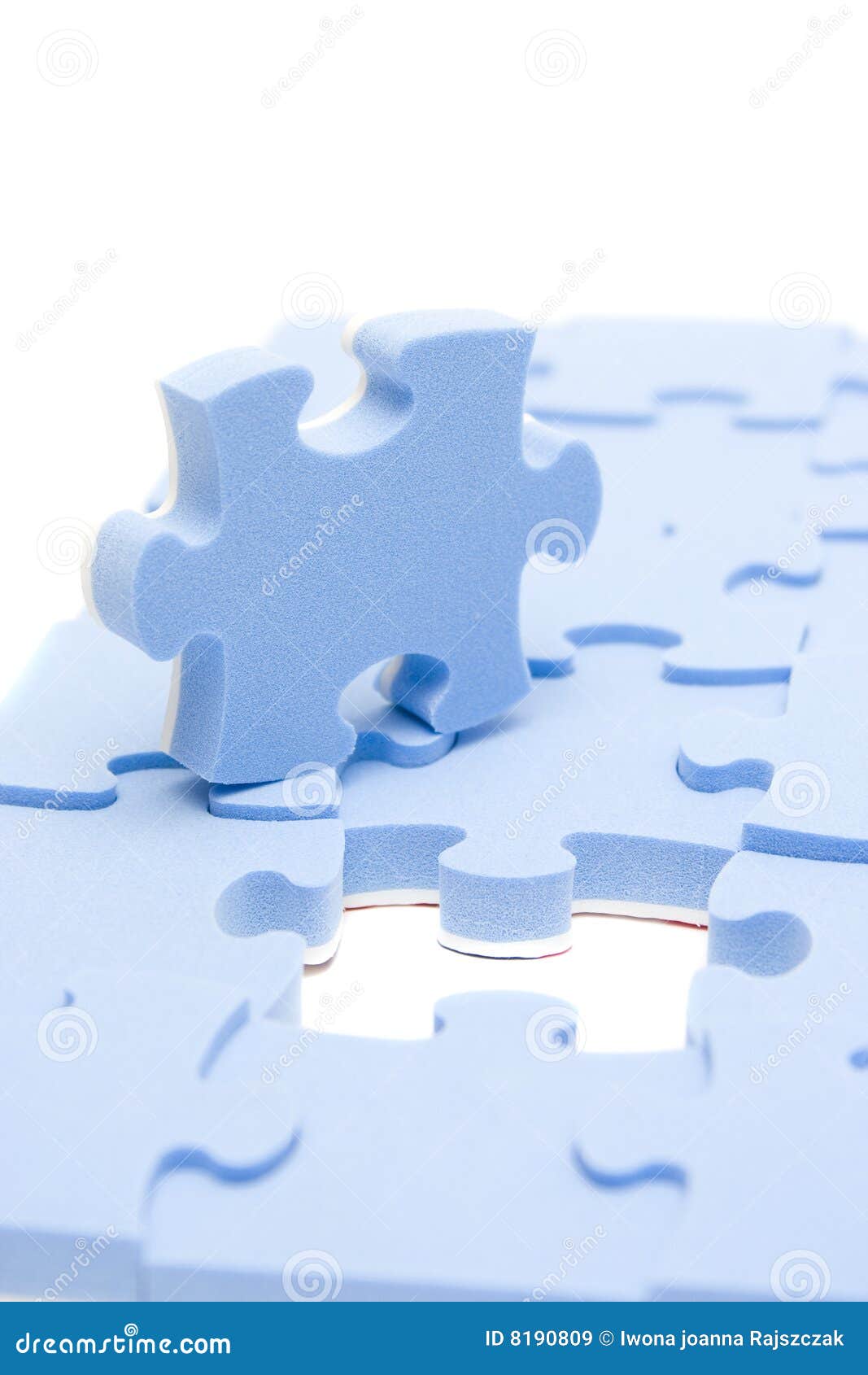 Blue puzzle stock image. Image of missing, assemble, assembly - 8190809