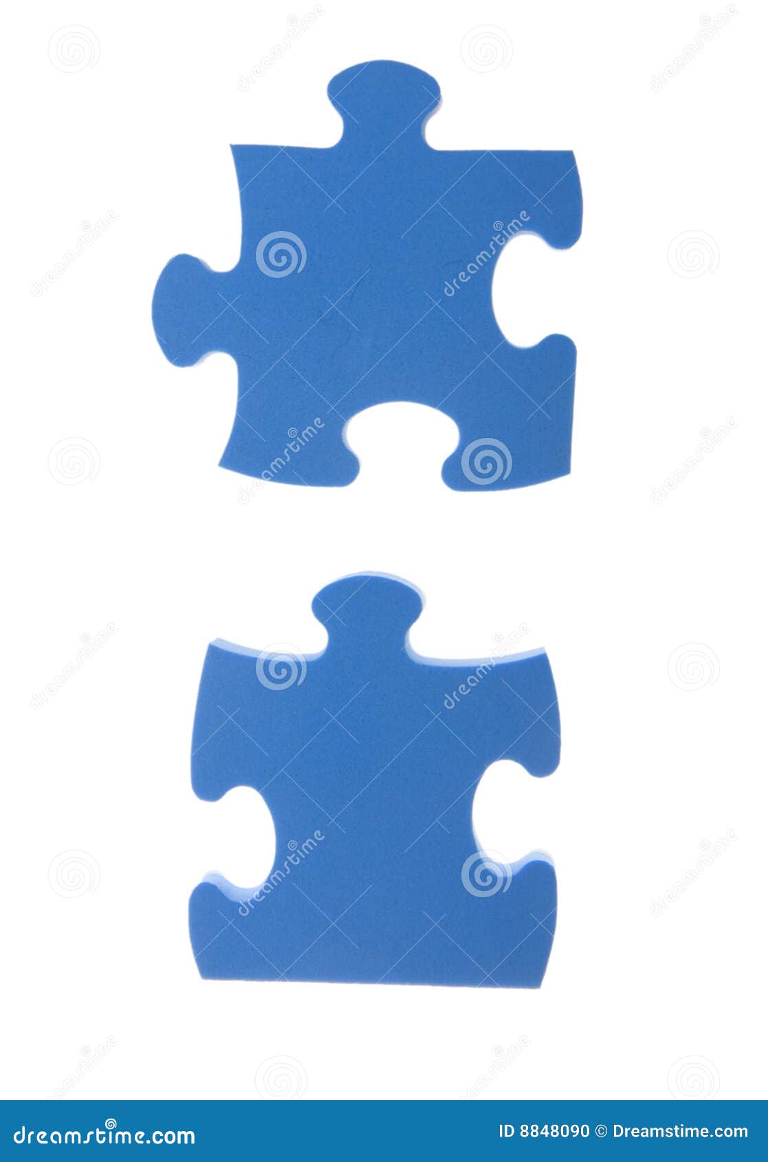 Blue puzzle stock photo. Image of merge, white, render - 8848090