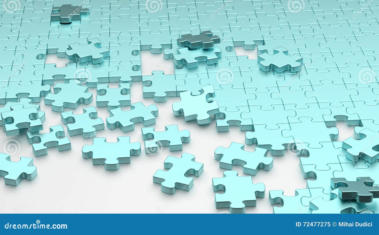 Blue puzzle stock illustration. Illustration of connection - 72477275