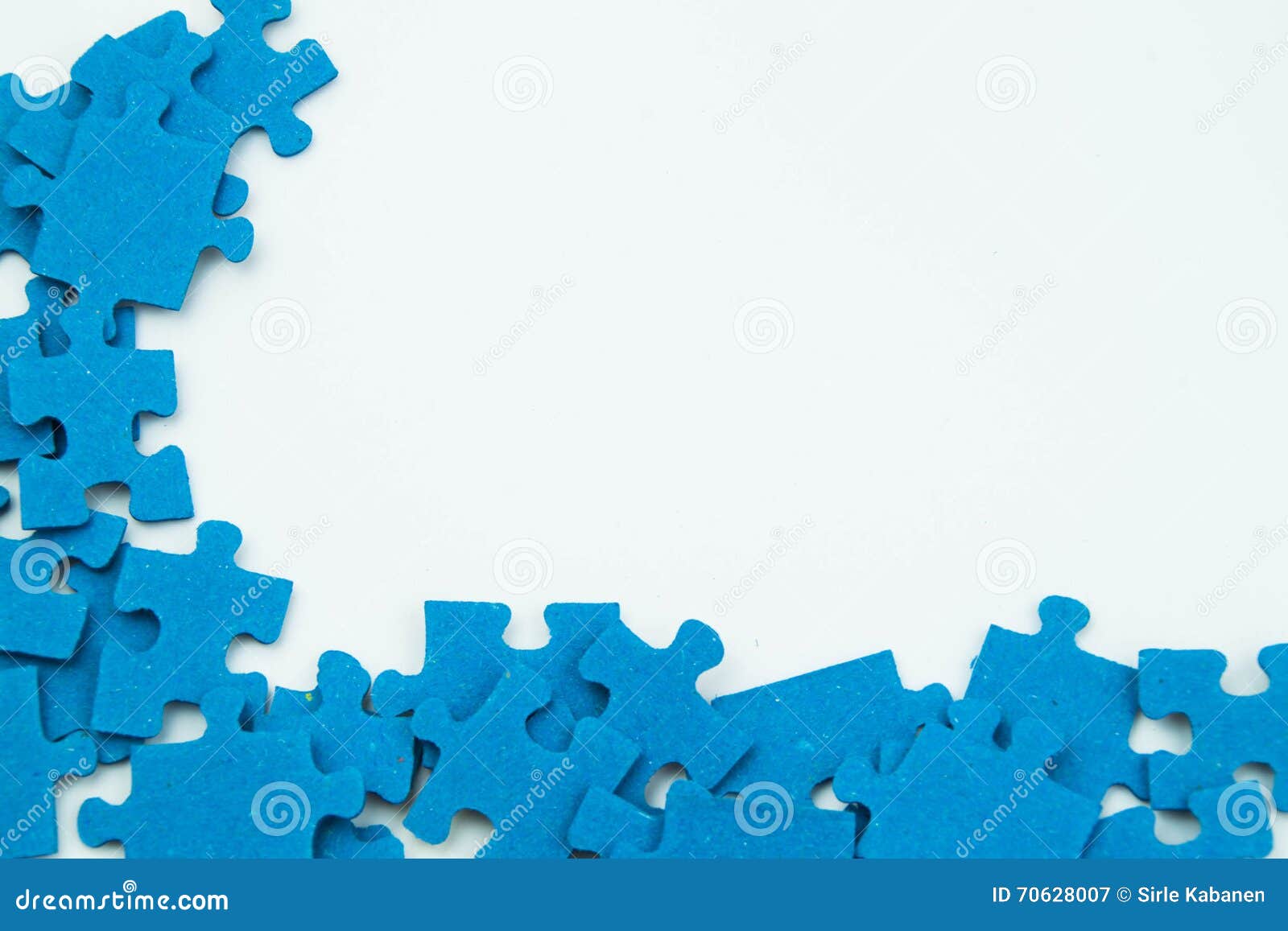 Blue puzzle pieces stock image. Image of decisions, assembly - 70628007
