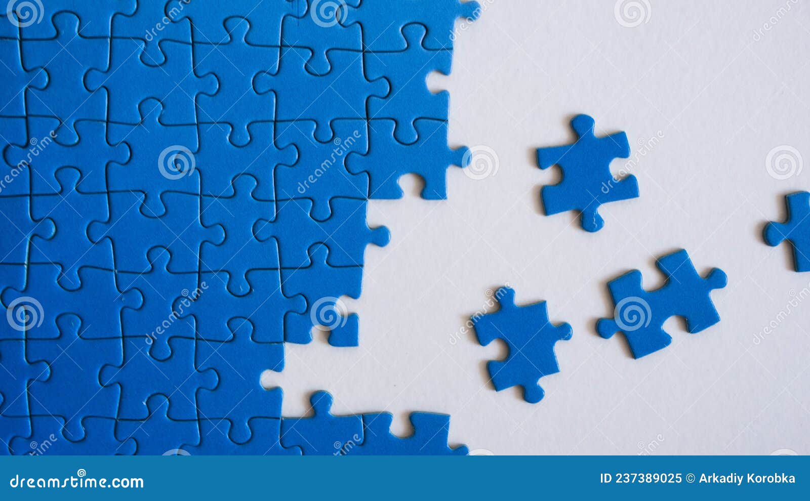 Blue Puzzle Pieces. Textures and Background Stock Image - Image of ...