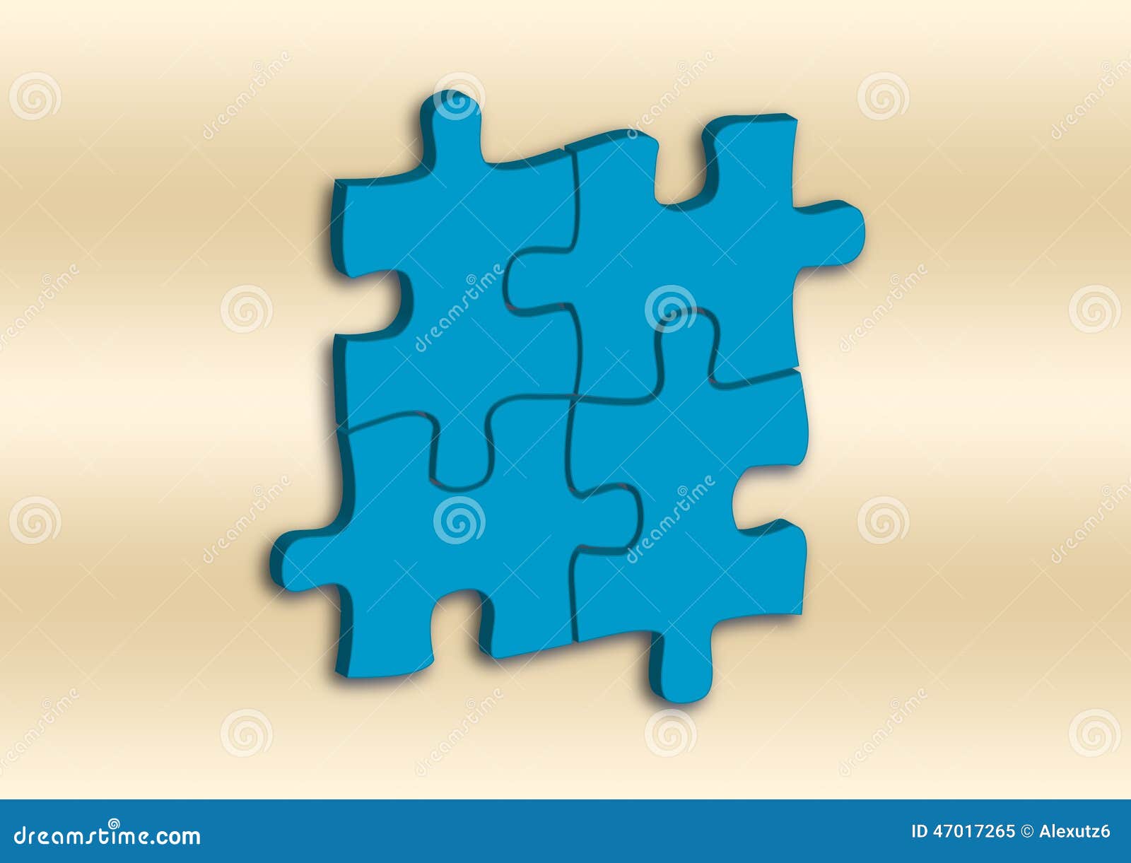 Blue Puzzle stock illustration. Illustration of challenge - 47017265