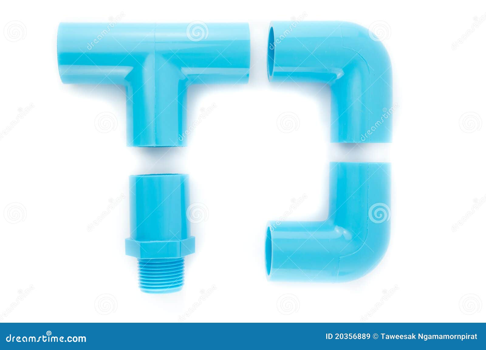 Blue pvc pipe connection stock image. Image of water - 20356889