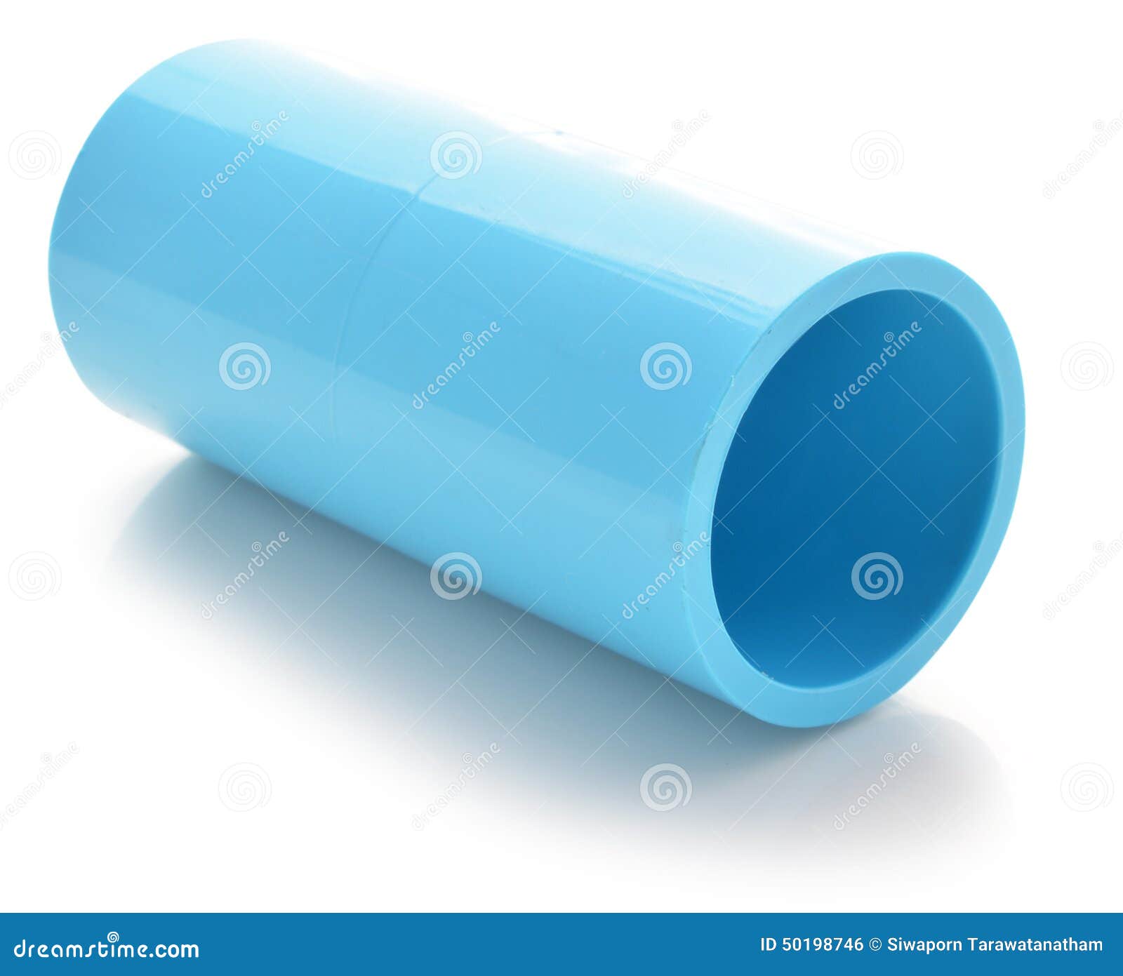 Blue Pvc Pipe Connection on White Stock Photo - Image of industrial ...