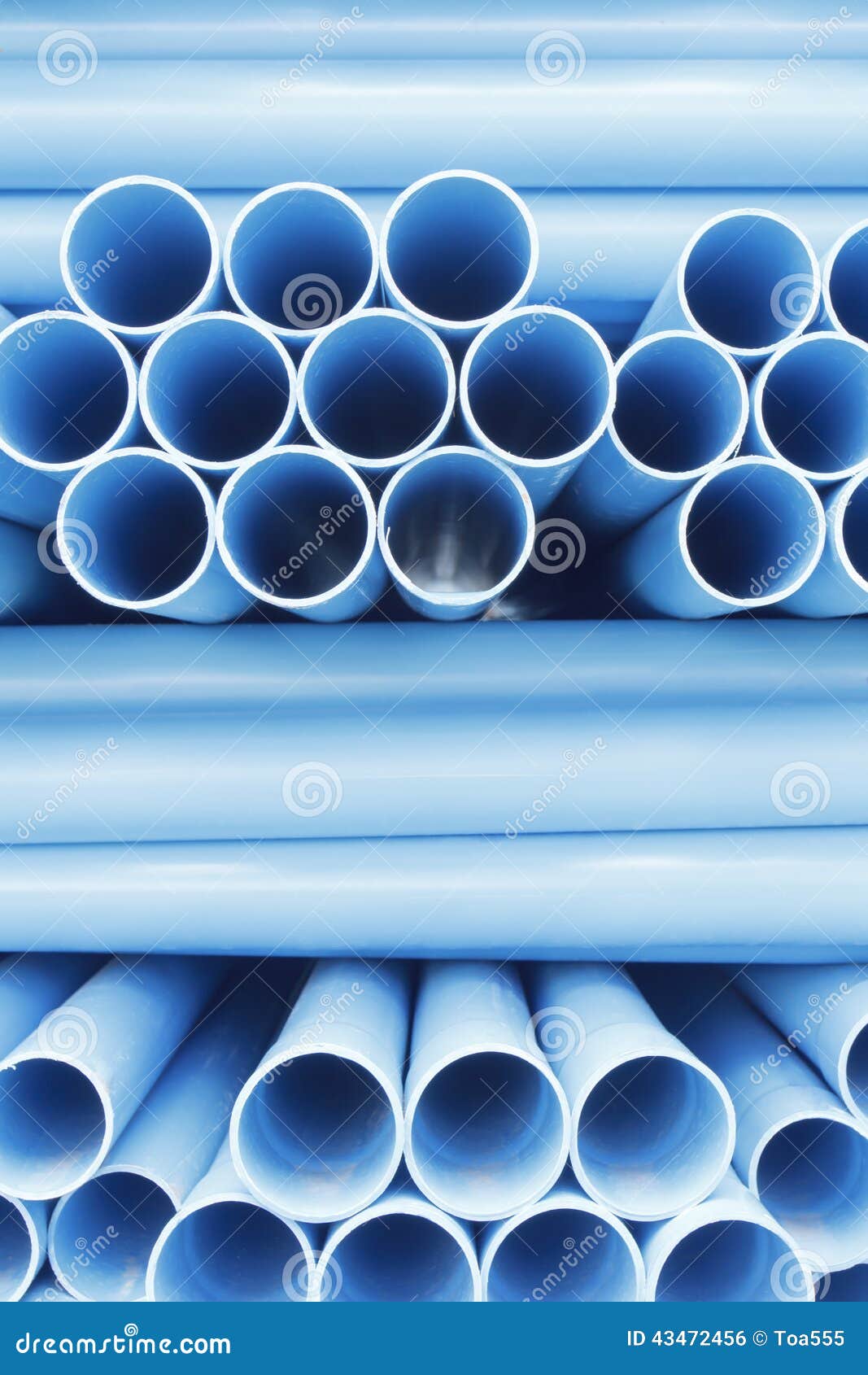 Blue pvc pipe stock photo. Image of drain, pipe, industrial - 43472456