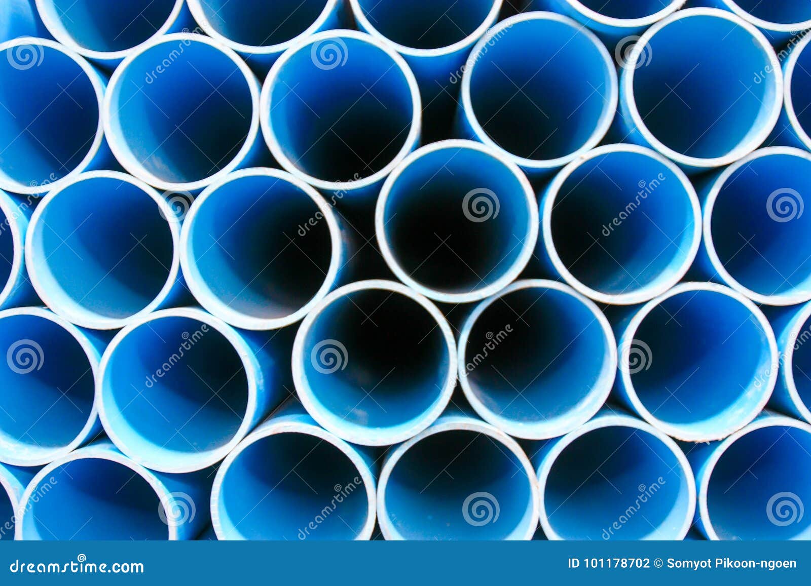 Blue PVC Pipe stock photo. Image of plumber, service - 101178702
