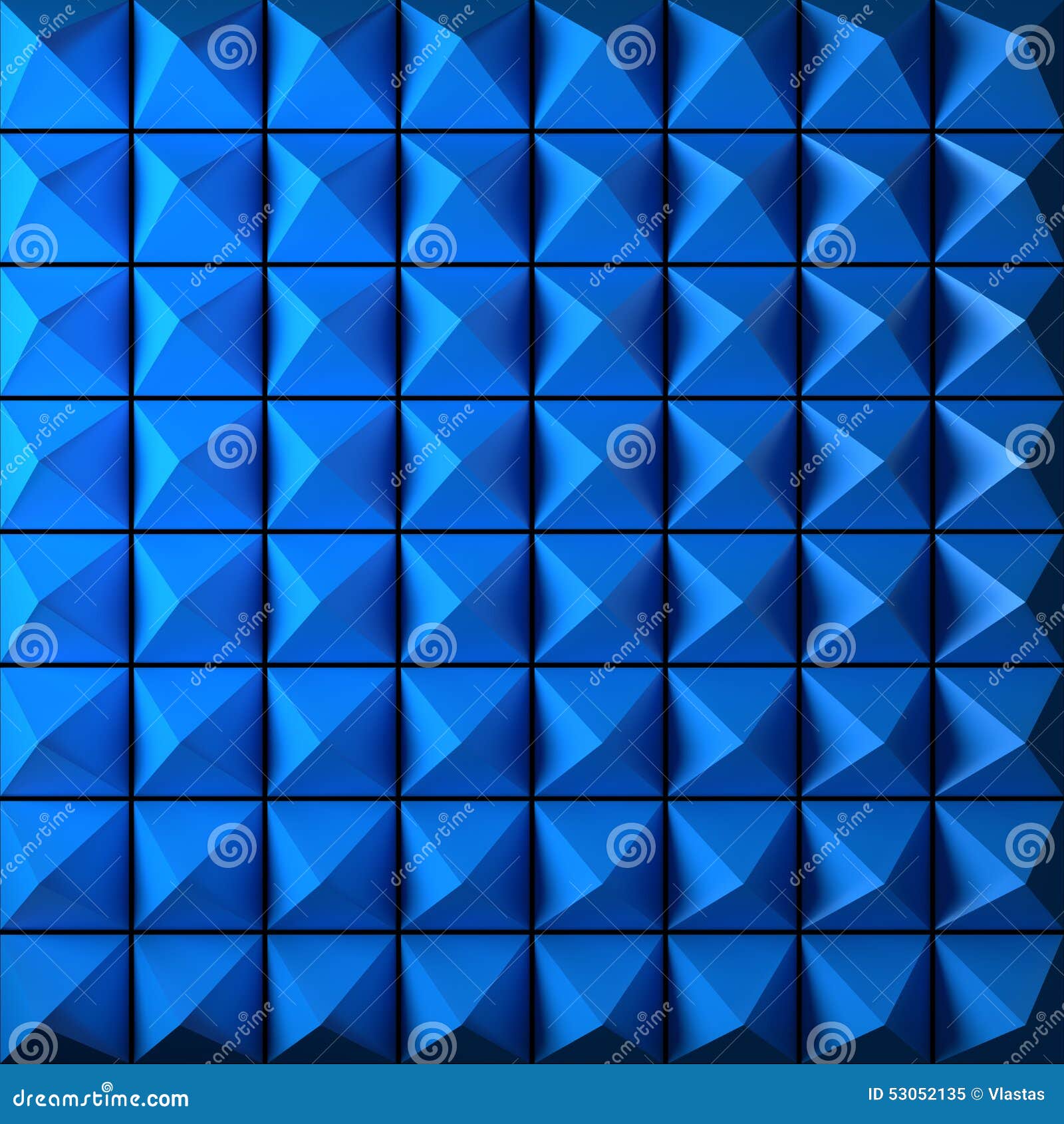 Blue Pyramid stock illustration. Illustration of abstraction - 53052135