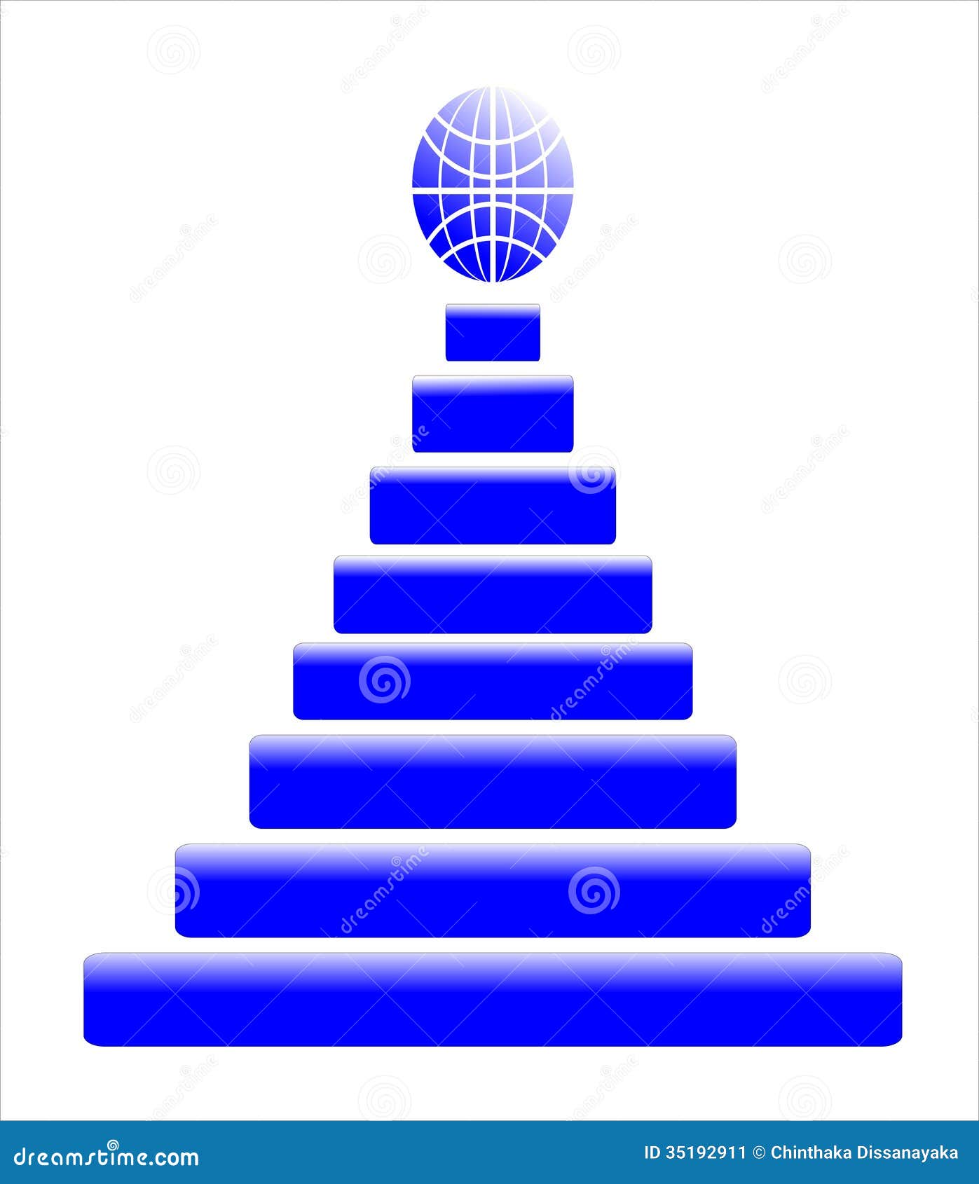 Blue Pyramid Stock Image | CartoonDealer.com #35192911