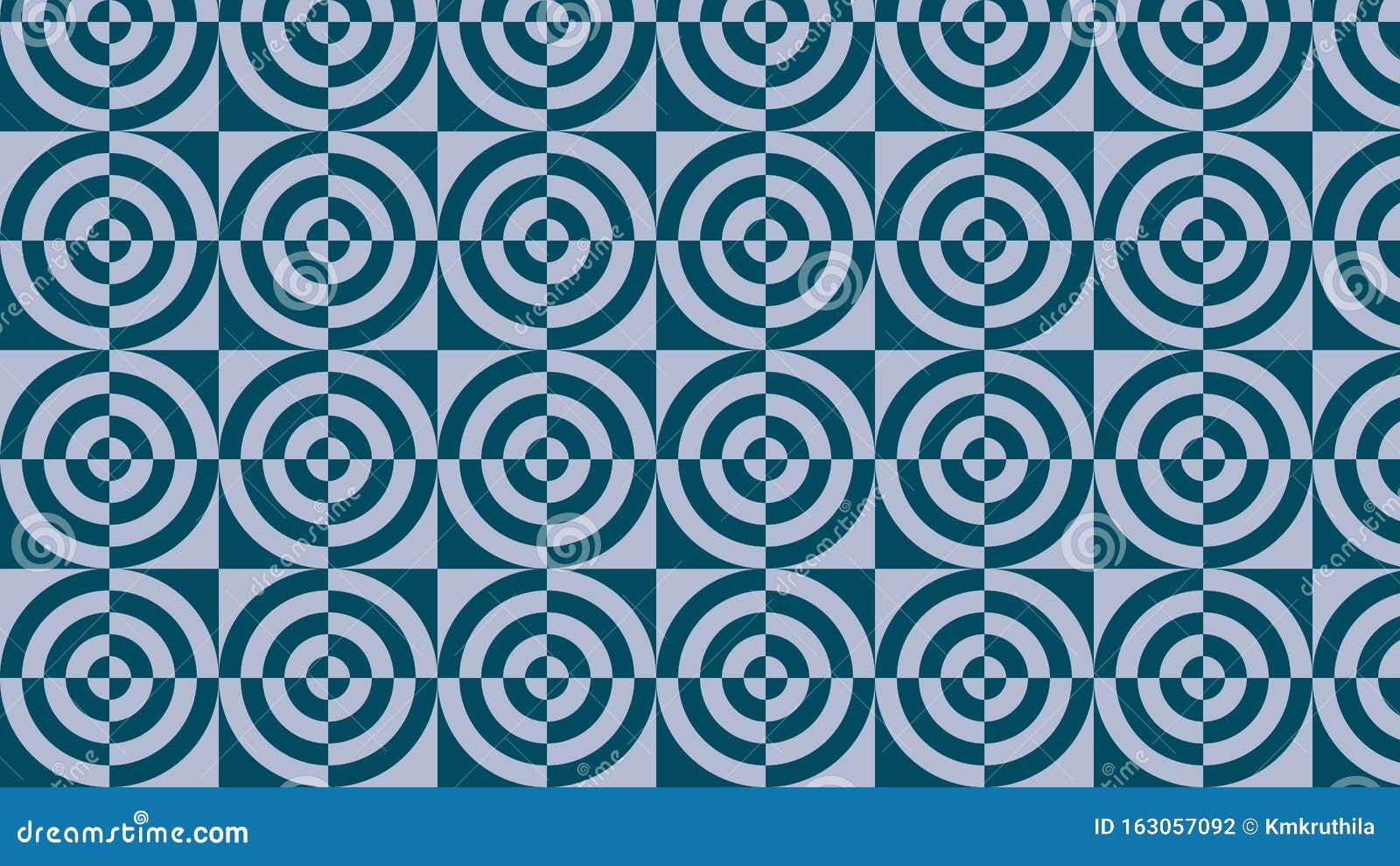 Blue Quarter Circles Pattern Vector Graphic Stock Vector - Illustration ...