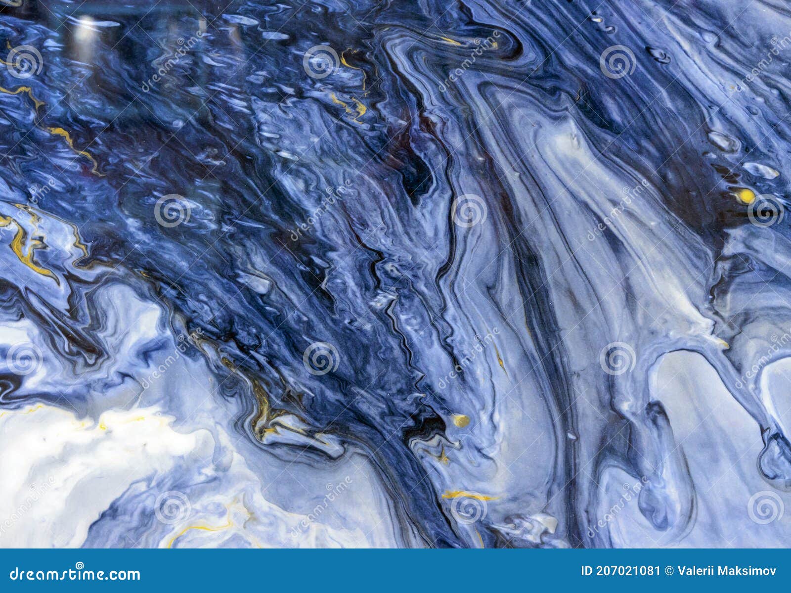 Blue Quartz with Yellow and White Inlays. Natural Quartz Background and ...