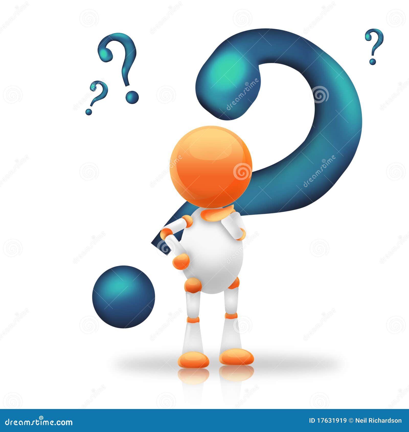 Blue Question Mark Stock Photo | CartoonDealer.com #23298798