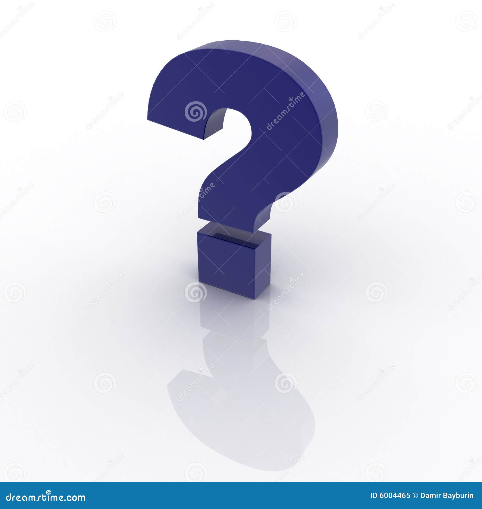Blue Question Mark Cartoon Vector | CartoonDealer.com #107489943