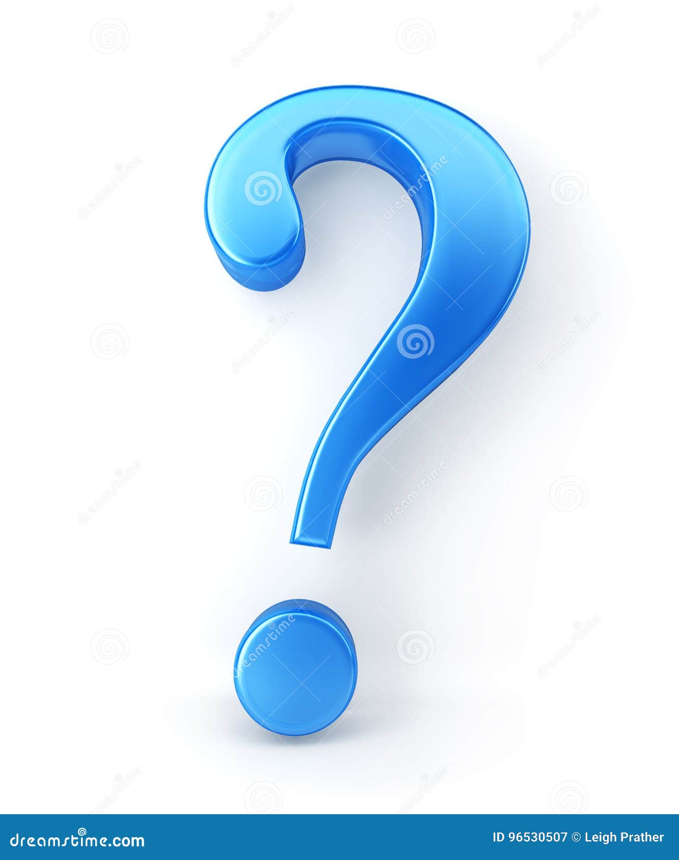 Blue question mark stock illustration. Illustration of symbol - 96530507