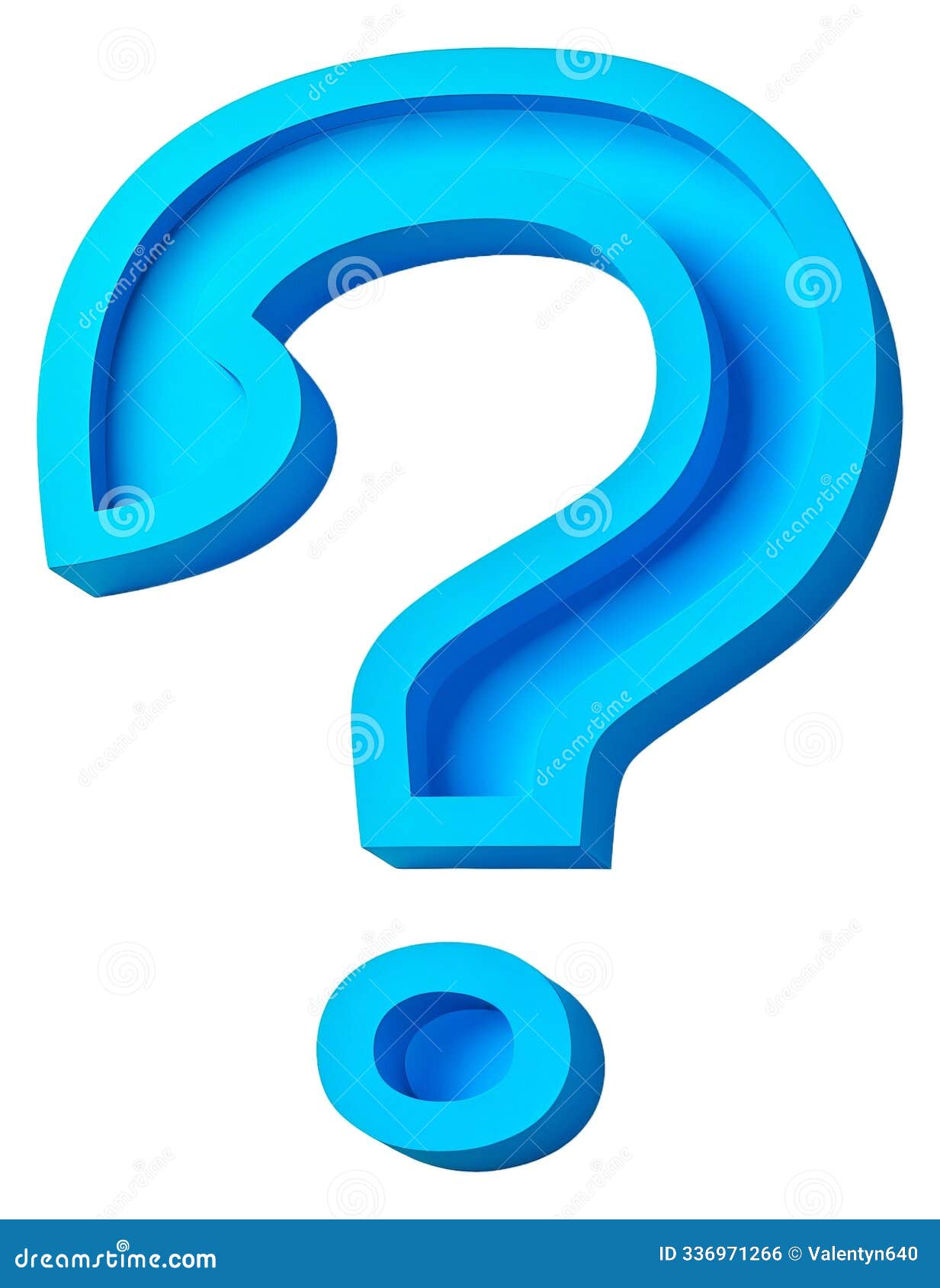 A Blue Question Mark on Transparent Background Stock Illustration ...