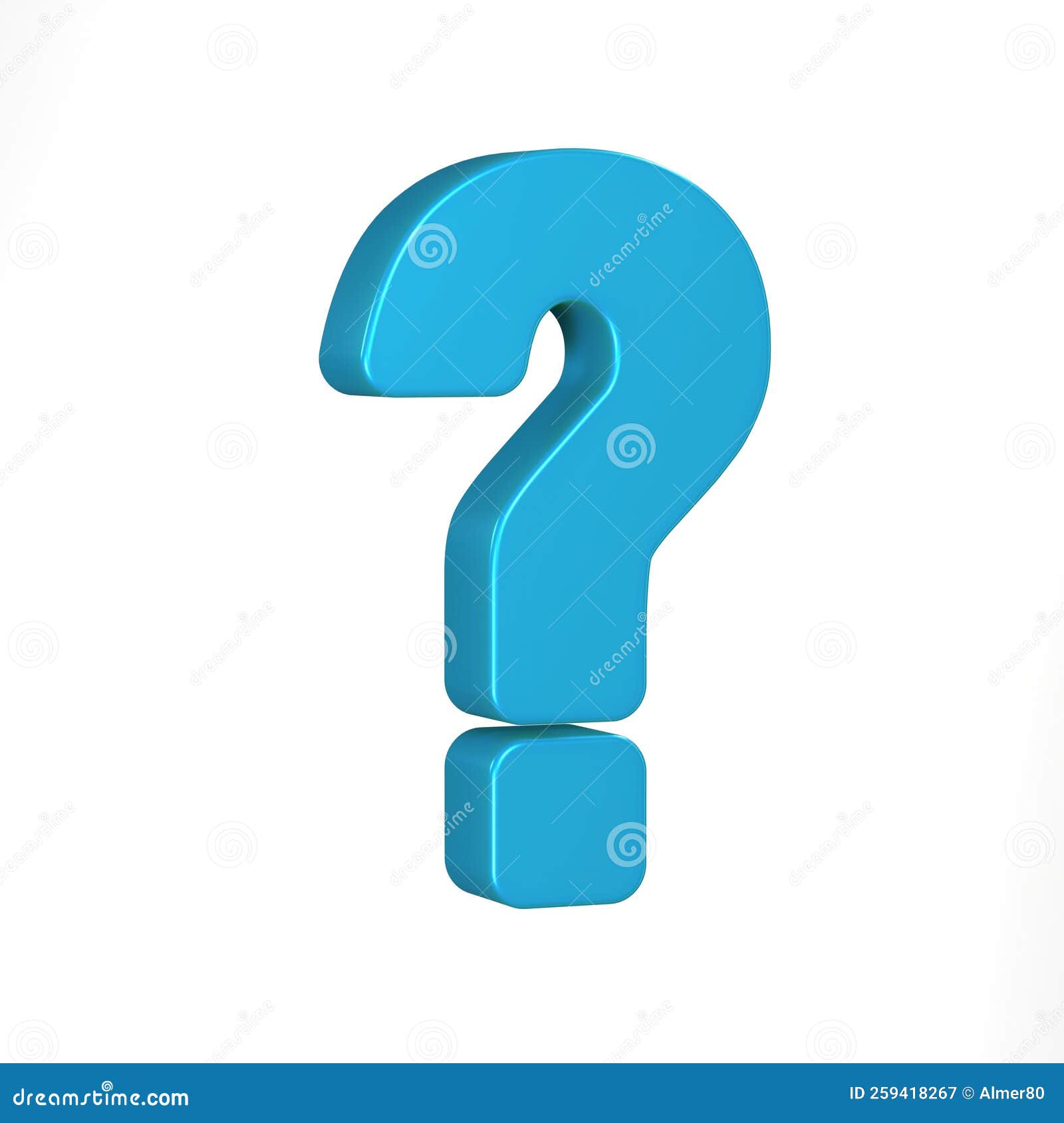 Blue Question Mark. Isolated on White Background Stock Illustration ...