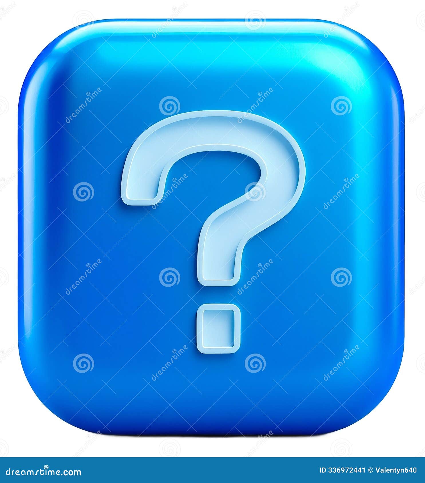 A Blue Question Mark on Transparent Background Stock Illustration ...