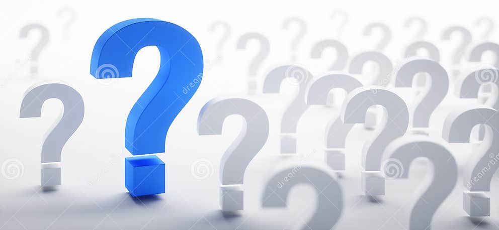 Blue Question Mark with White Question Marks Stock Illustration ...