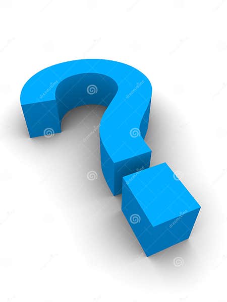Blue questionmark stock illustration. Illustration of searching - 3072893
