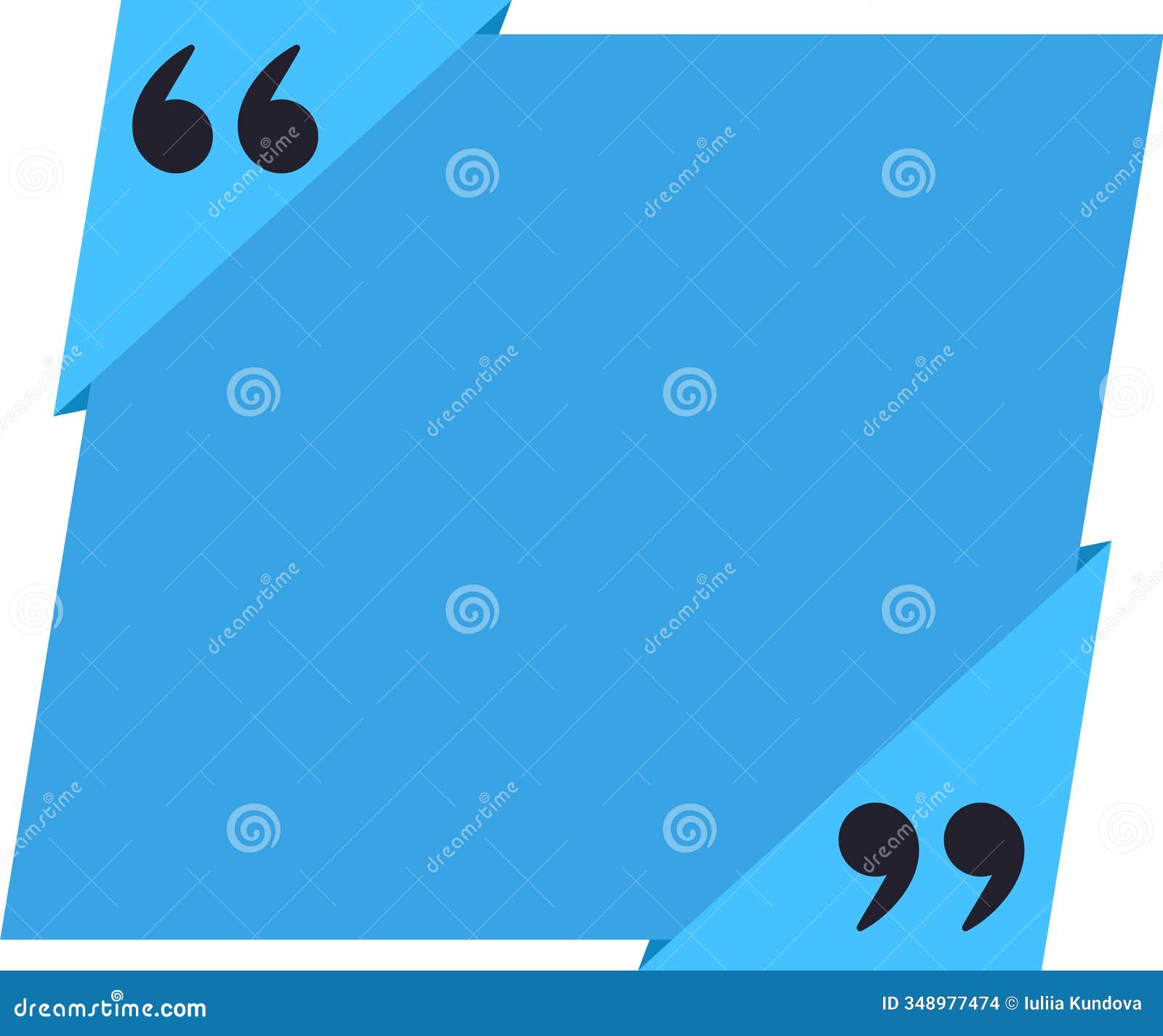 Blue Quote Box With Quotation Marks At The Corners Is Providing Space ...