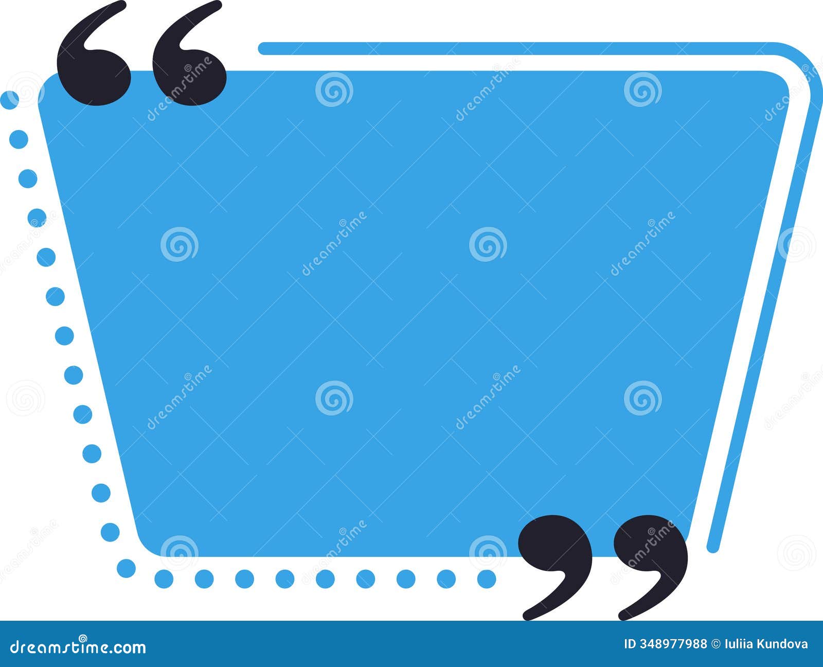 Blue Quote Box With Quotation Marks At The Corners Is Providing Space ...