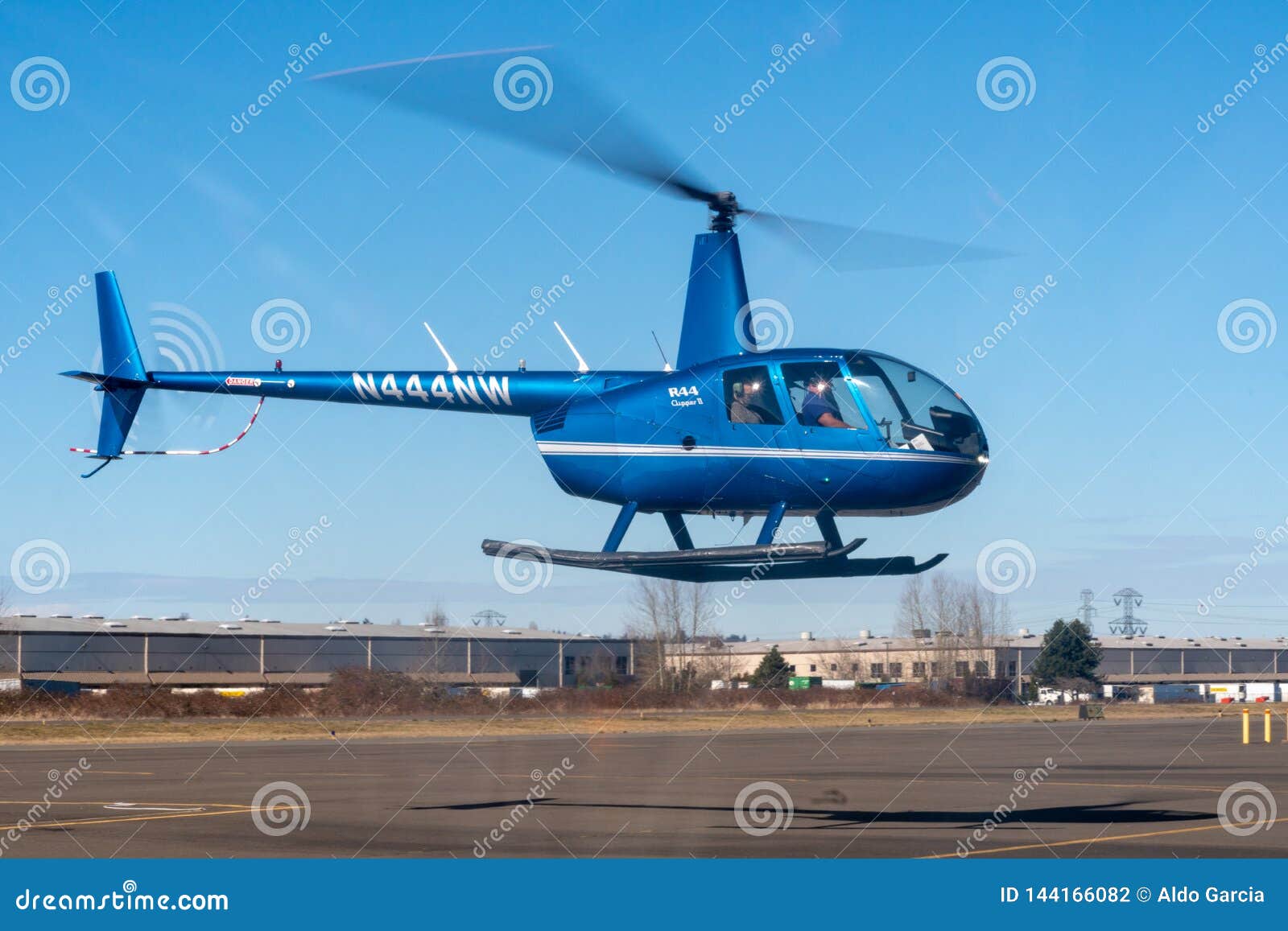 Blue R44 editorial photography. Image of landing, tourism - 144166082