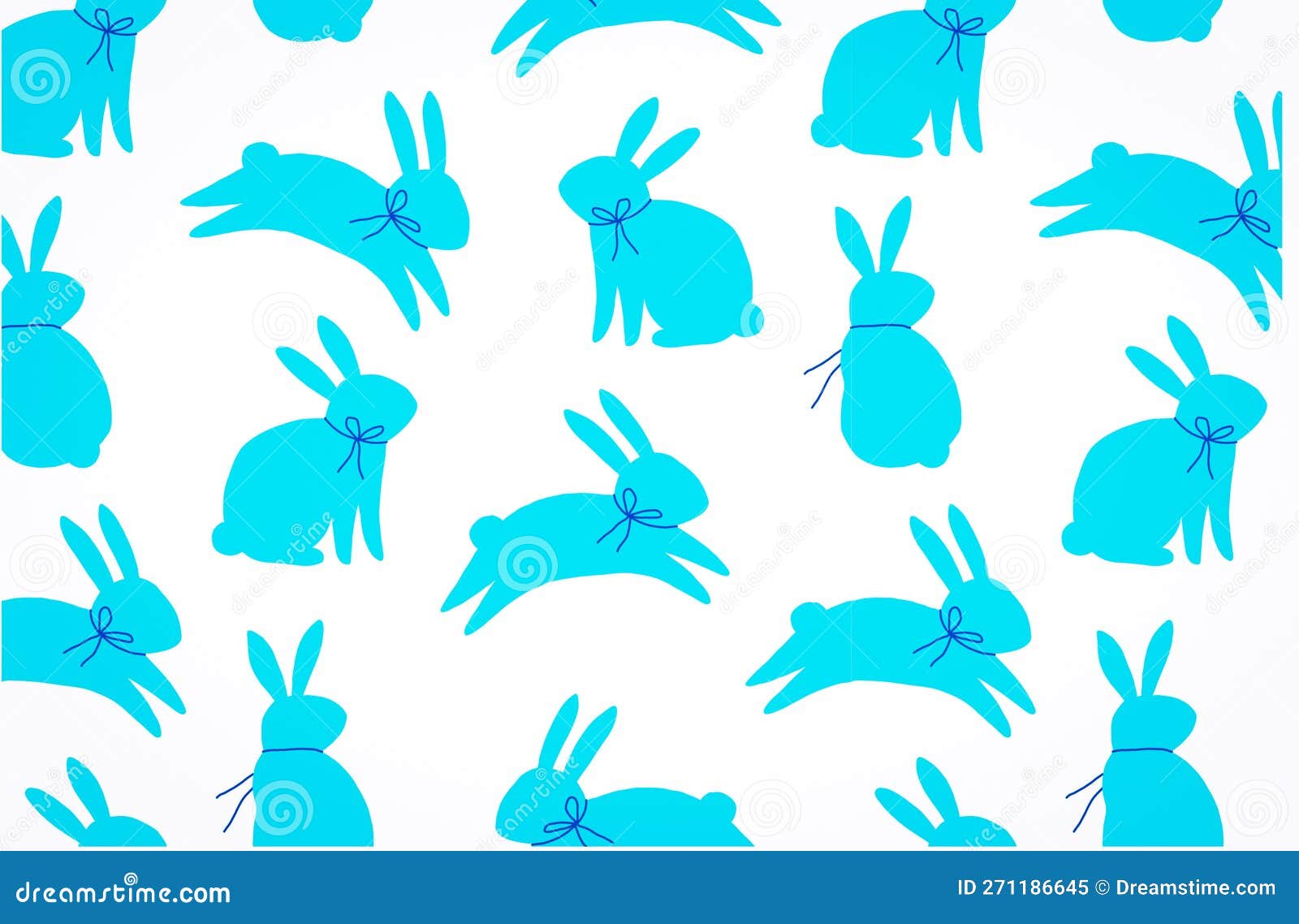 Blue rabbits background stock illustration. Illustration of sketch ...