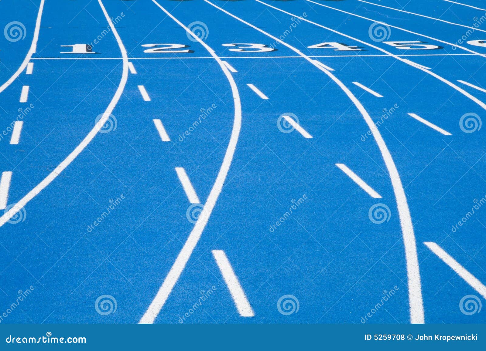 Blue Race Track Starting Line 2 Stock Photo - Image of colorful ...