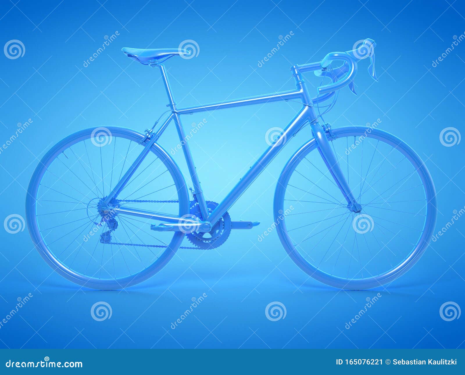 A blue racing bike stock illustration. Illustration of activity - 165076221