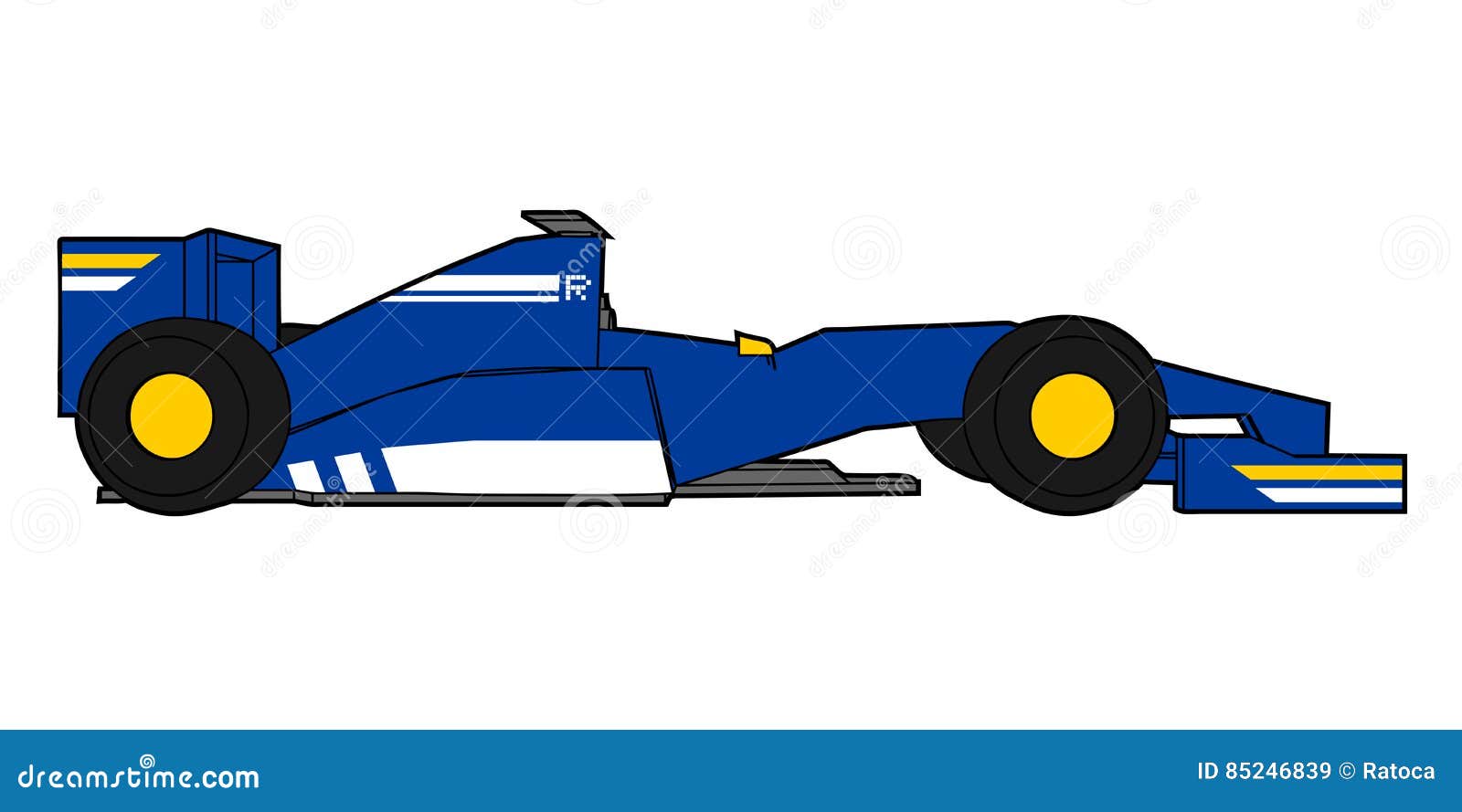 Blue racing car design stock vector. Illustration of machine - 85246839