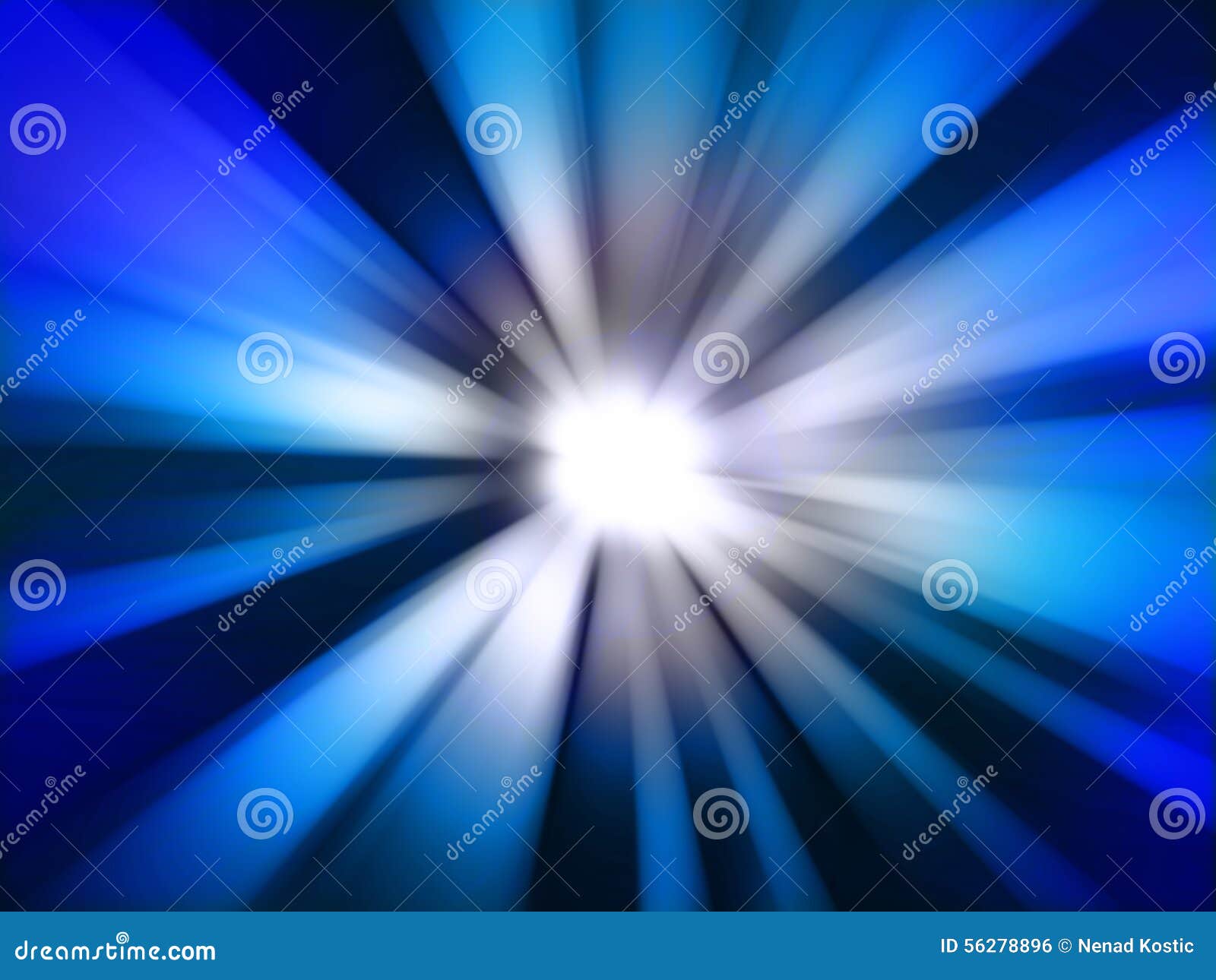 Blue Radial Abstract Background Stock Illustration - Illustration of ...