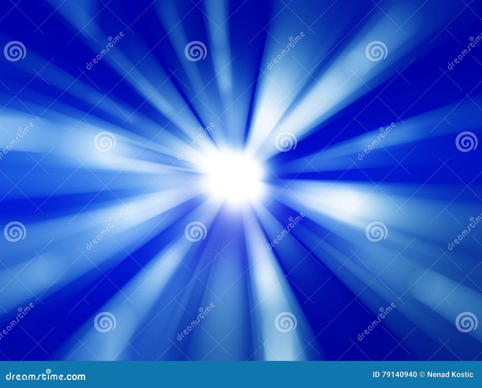 Blue Radial Abstract Background Stock Illustration - Illustration of ...