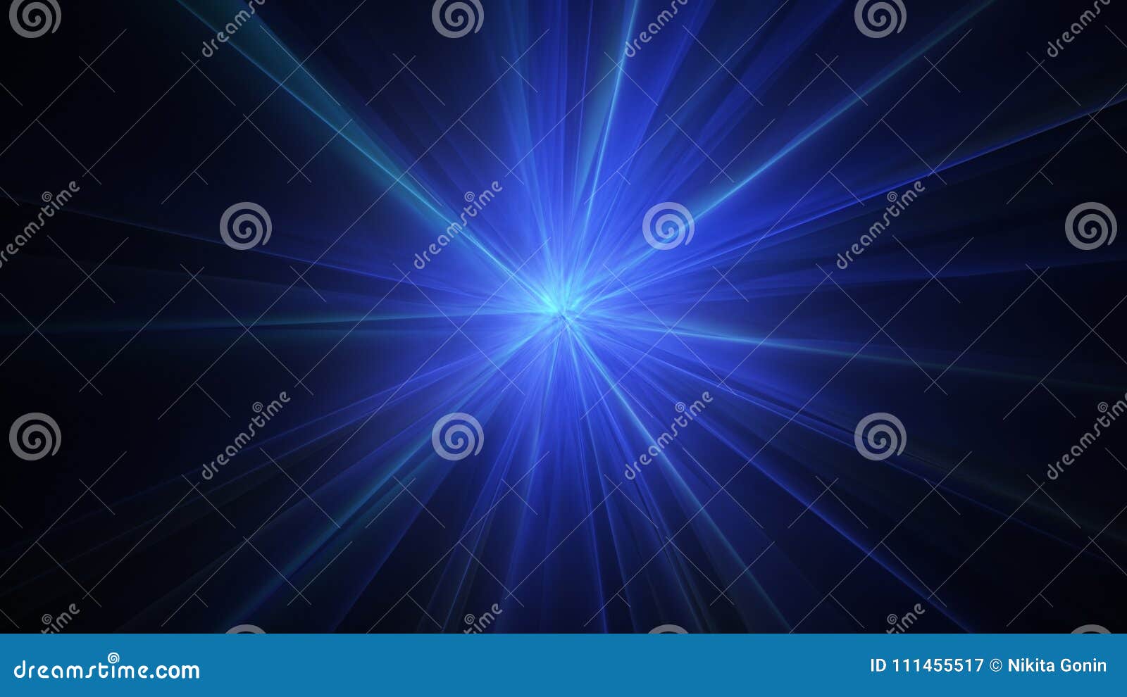 Blue Radial Light Rays Abstract Background Stock Illustration ...