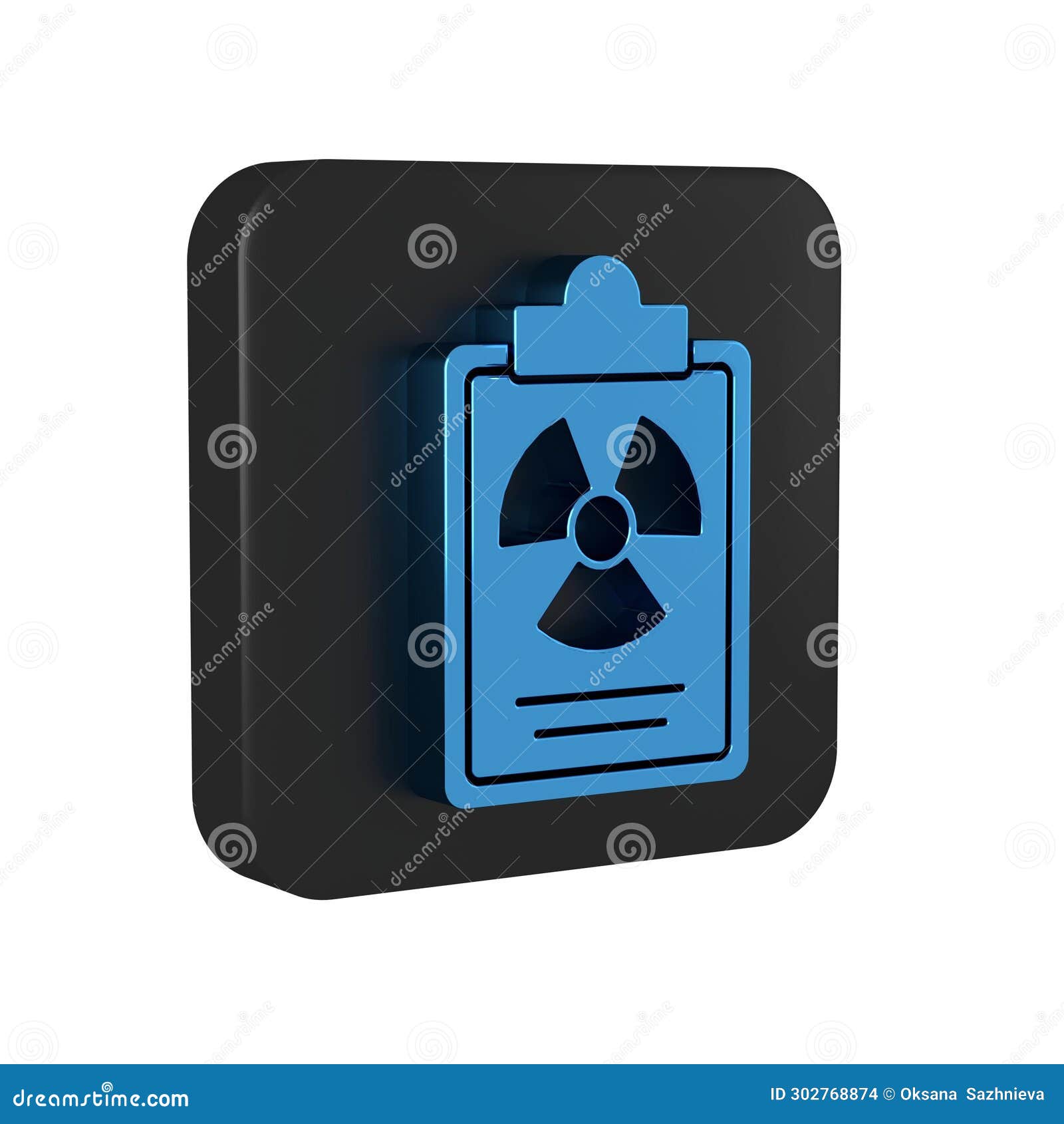 Blue Radiation Electrical Plug Icon Isolated On Transparent Background ...
