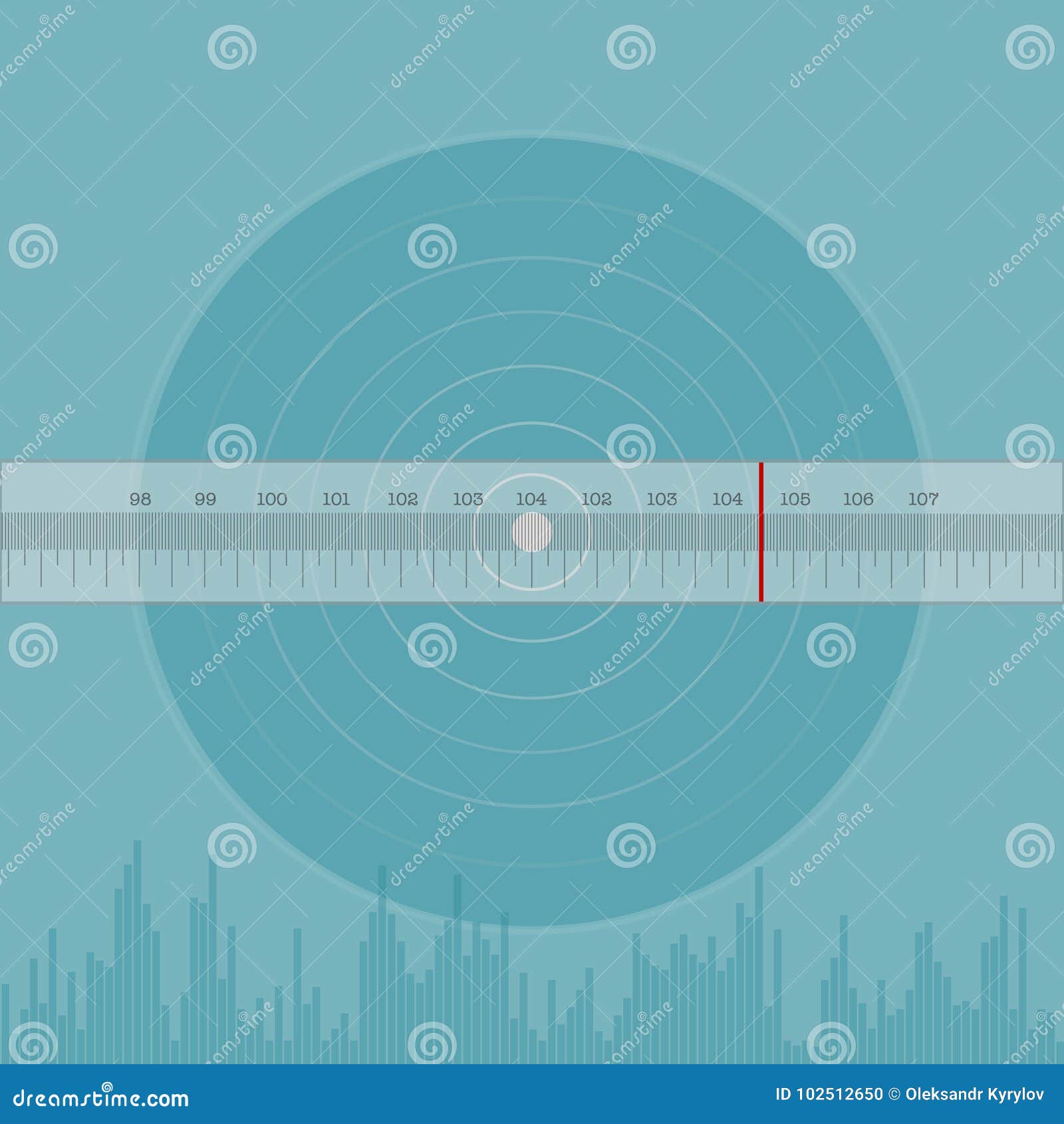 Blue radio background stock vector. Illustration of blue - 102512650
