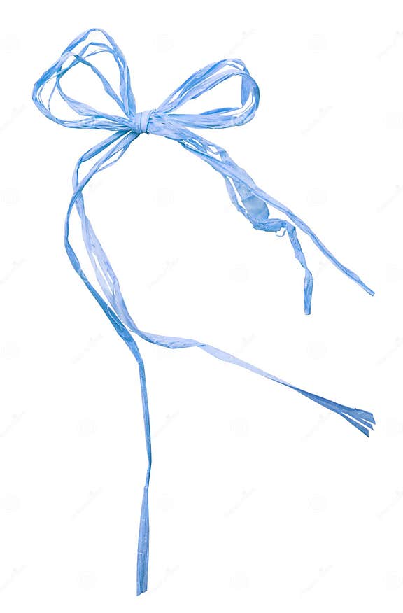 Blue raffia bow stock image. Image of decoration, tradition - 177678397