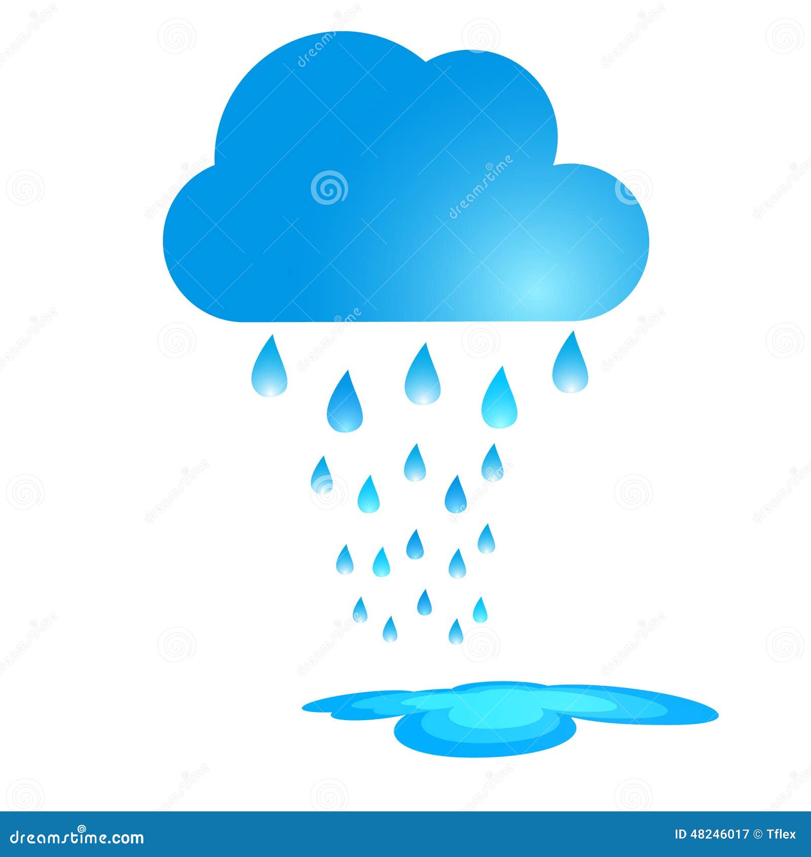 Blue Rain Background Cartoon Vector | CartoonDealer.com #13104869