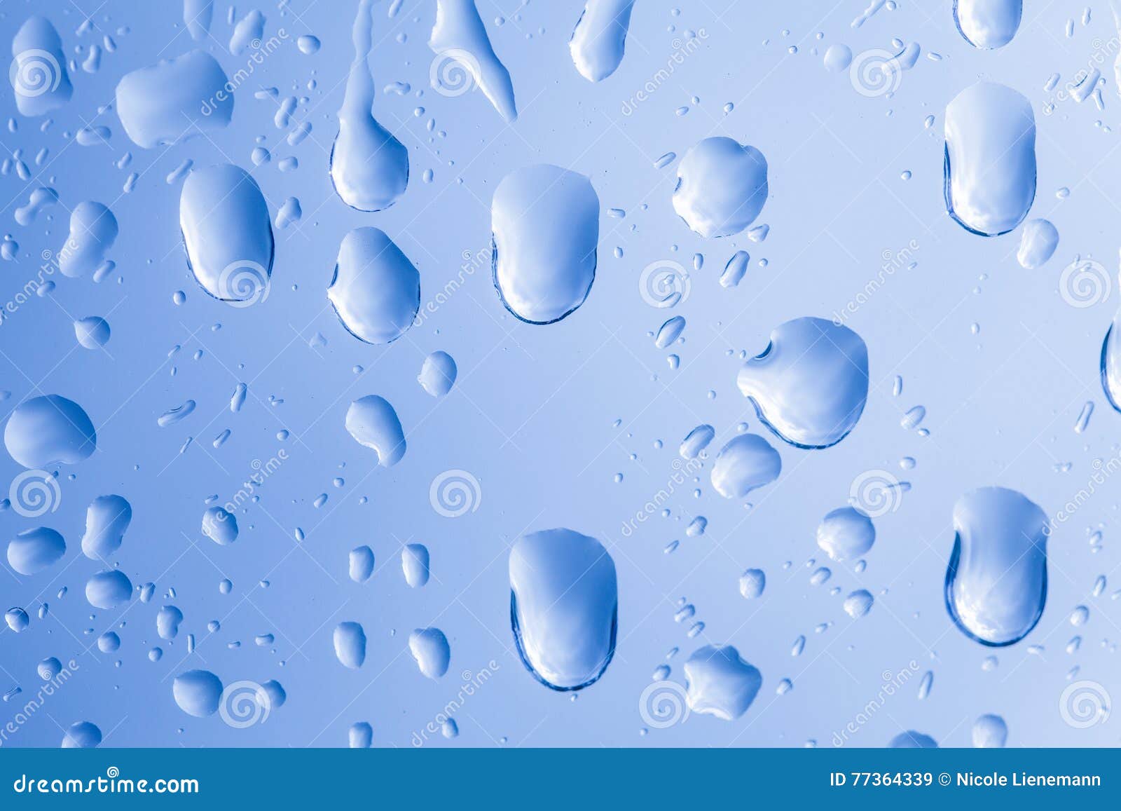 Blue rain drops stock image. Image of environment, drop - 77364339