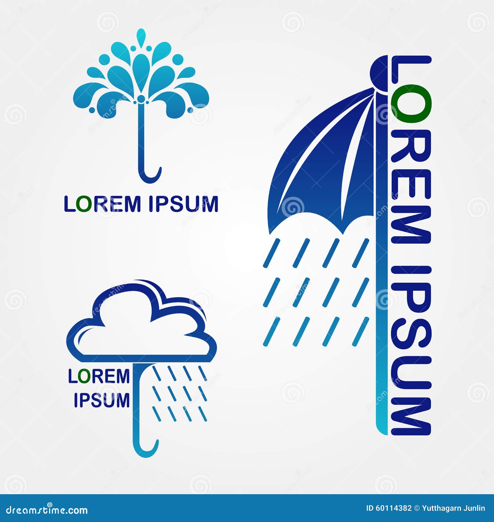 Blue Rain stock vector. Illustration of fever, blue, graphic - 60114382