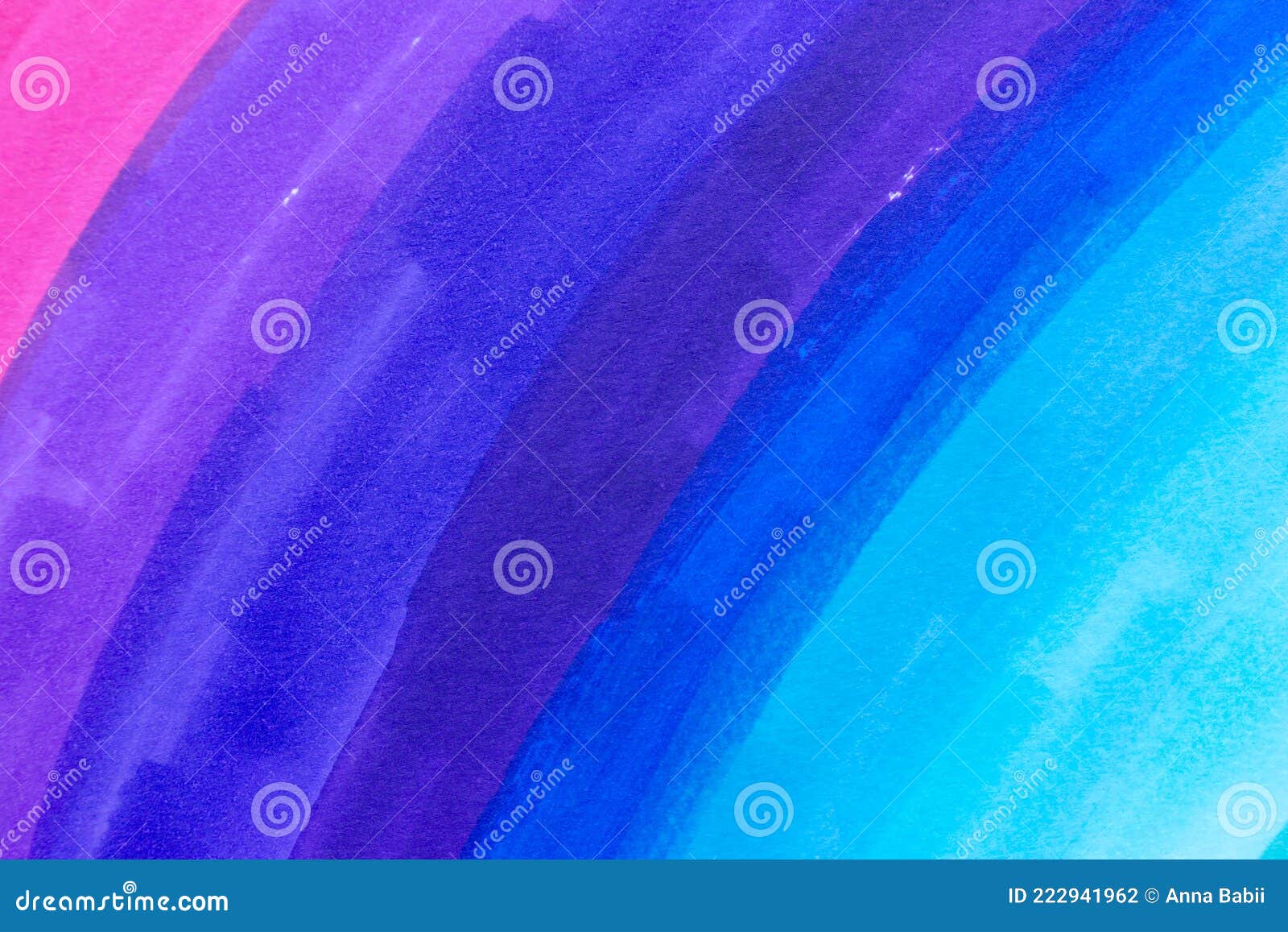 Blue Rainbow Background. Light Marker Texture. Stock Photo - Image of ...