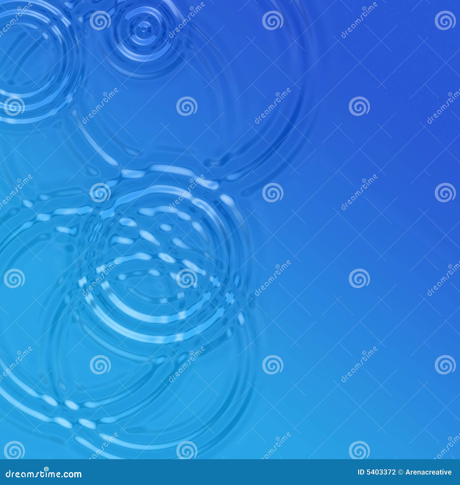 Blue Raindrop Ripples stock illustration. Illustration of droplet - 5403372