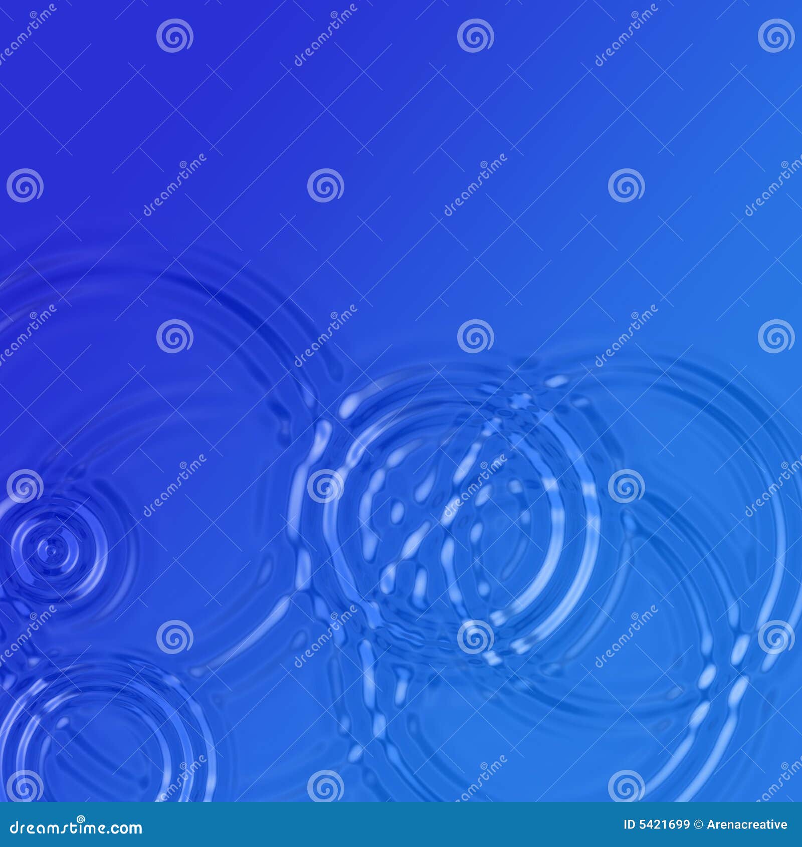 Blue Raindrop Ripples stock illustration. Illustration of fresh - 5421699