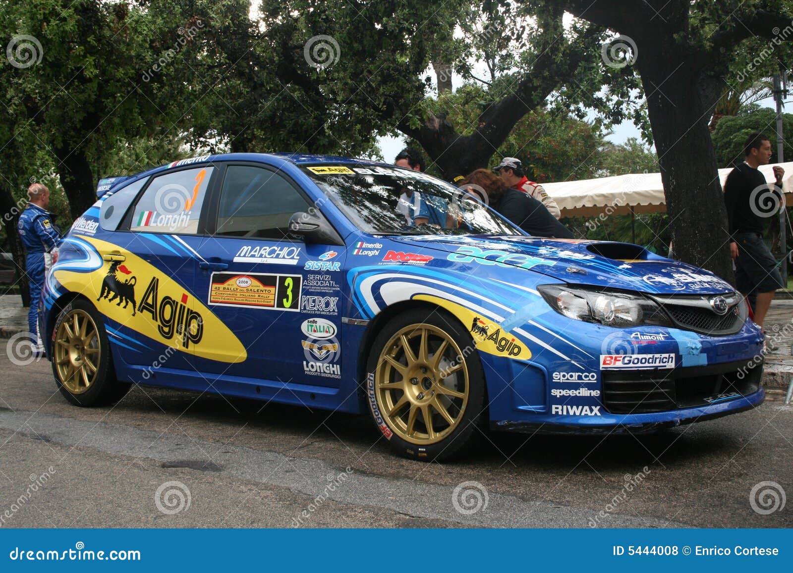 Blue rally car editorial stock photo. Image of subaru - 5444008
