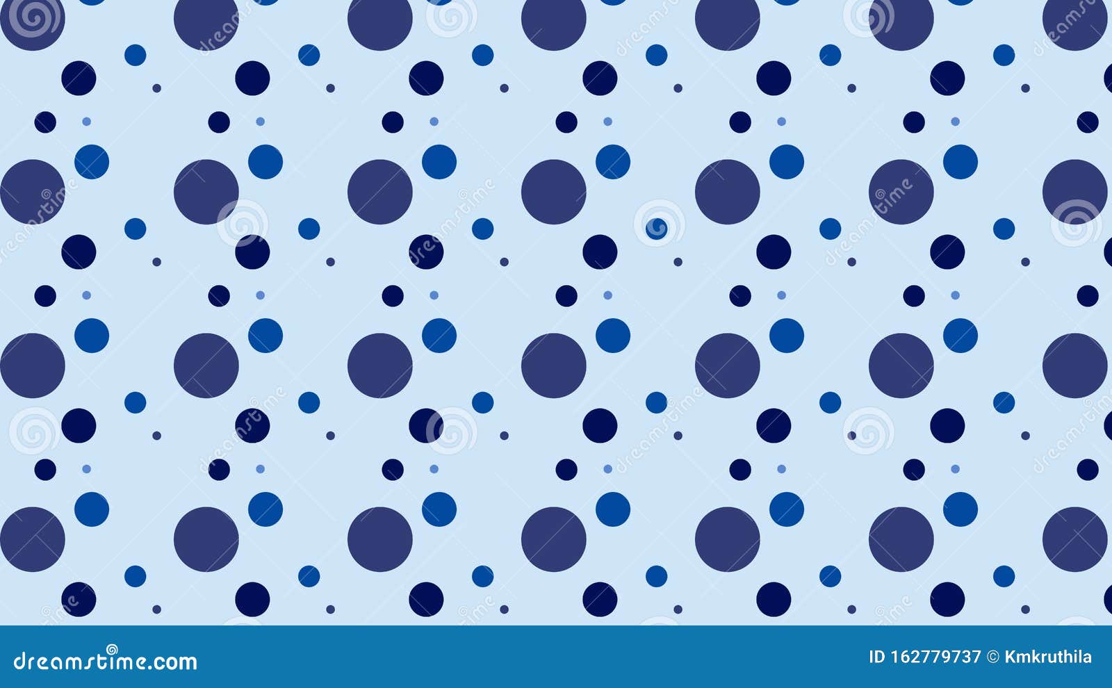 Blue Random Circles Dots Background Pattern Vector Image Stock Vector ...