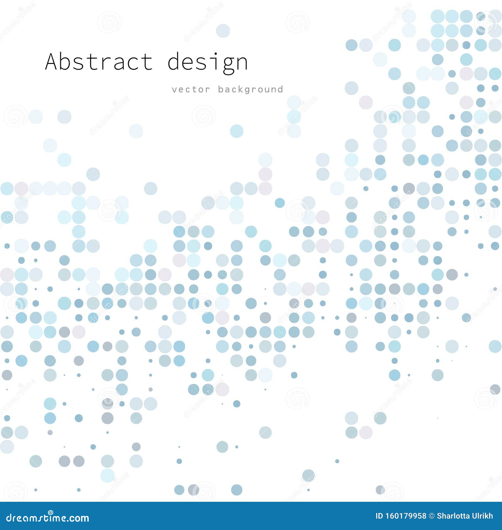 Blue Random Dots Background, Creative Design Templates Stock Vector ...