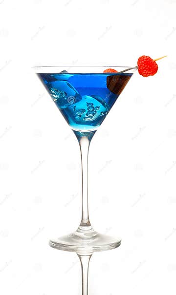 Blue raspberry cocktail stock image. Image of party, liquor - 22678449