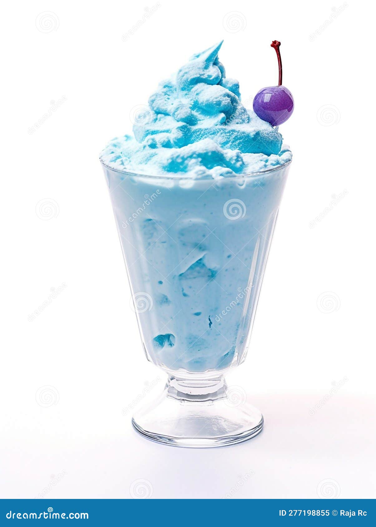 Blue raspberry milkshake stock illustration. Illustration of cold ...