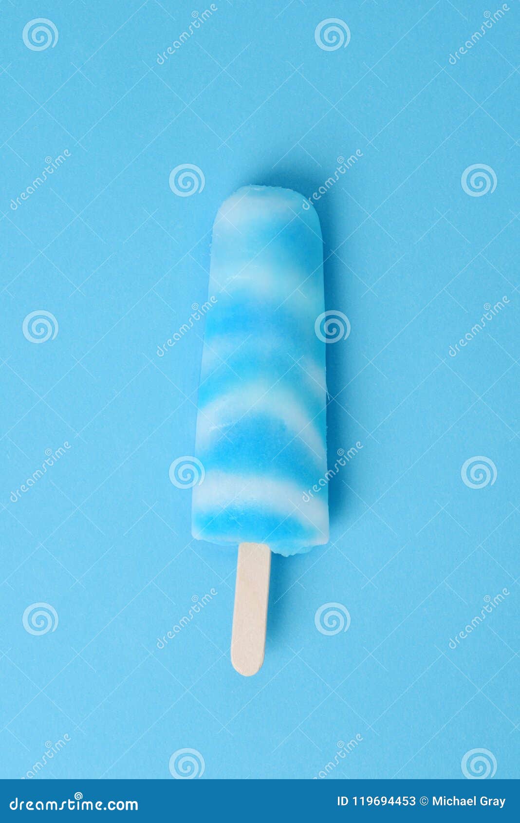 Blue Raspberry and Vanilla Popsicle Stock Image - Image of blue, cool ...