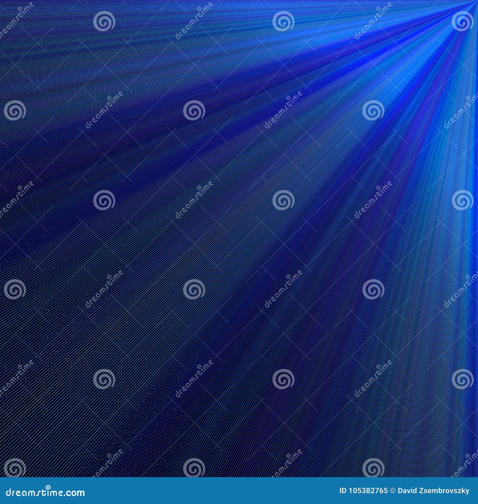 Blue Ray Light Background - Vector Graphic from Rays from the Upper ...